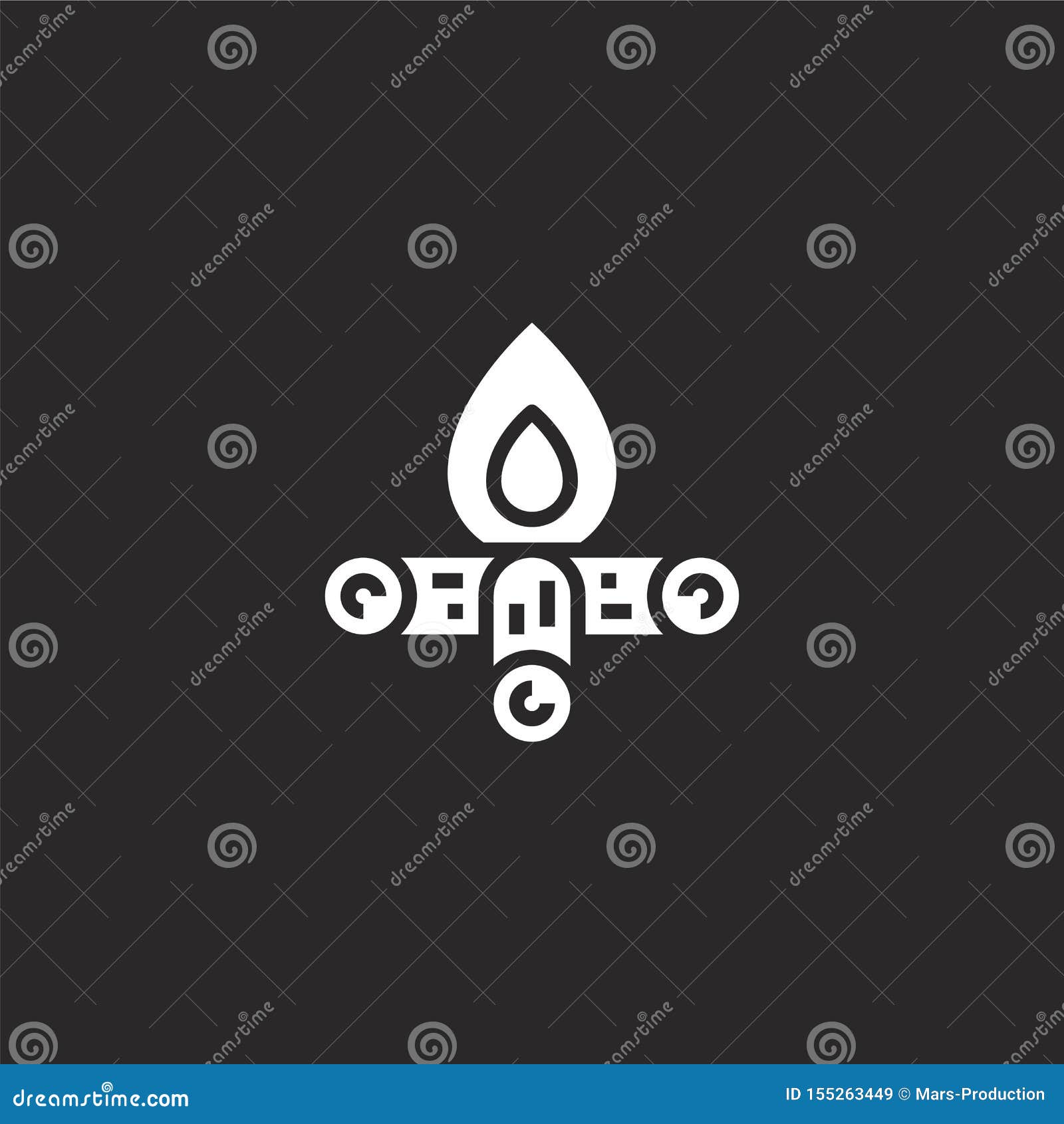 Campfire Icon. Filled Campfire Icon for Website Design and Mobile, App ...