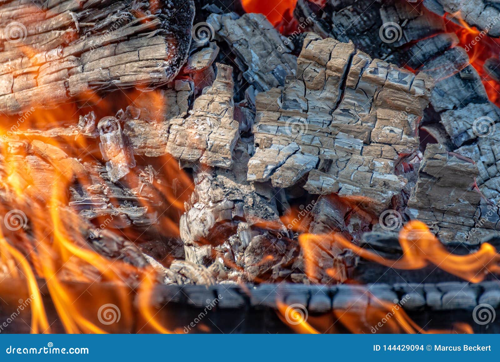 Campfire Site with Stone Border Stock Photo - Image of fire, coal ...
