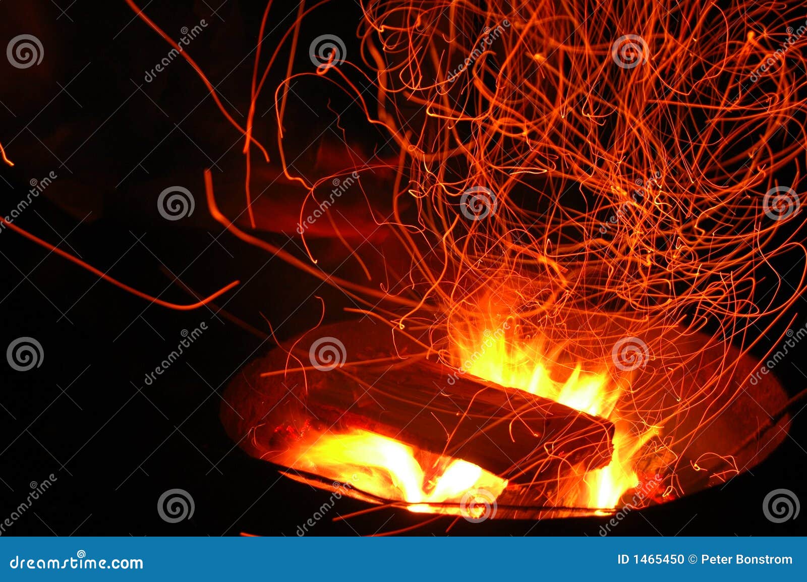 Campfire sparks stock photo. Image of sparkle, heated - 1465450