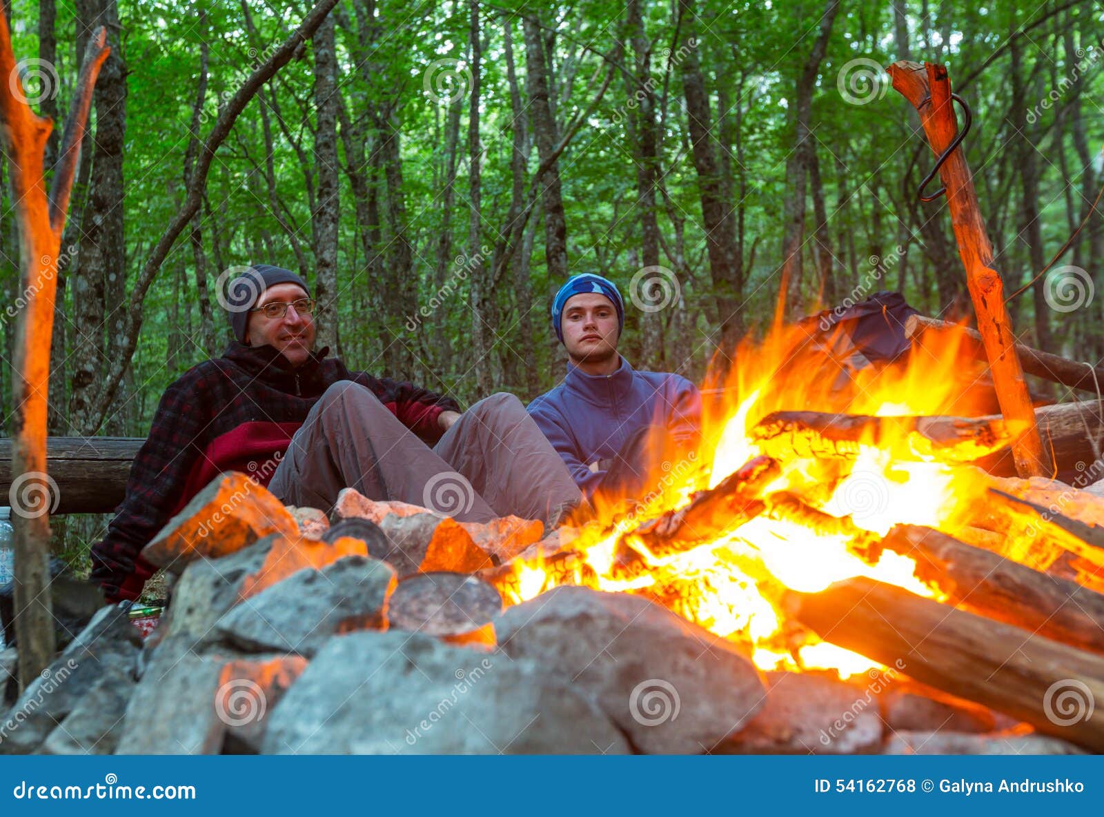 Campfire stock photo. Image of leisure, picnic, forest - 54162768