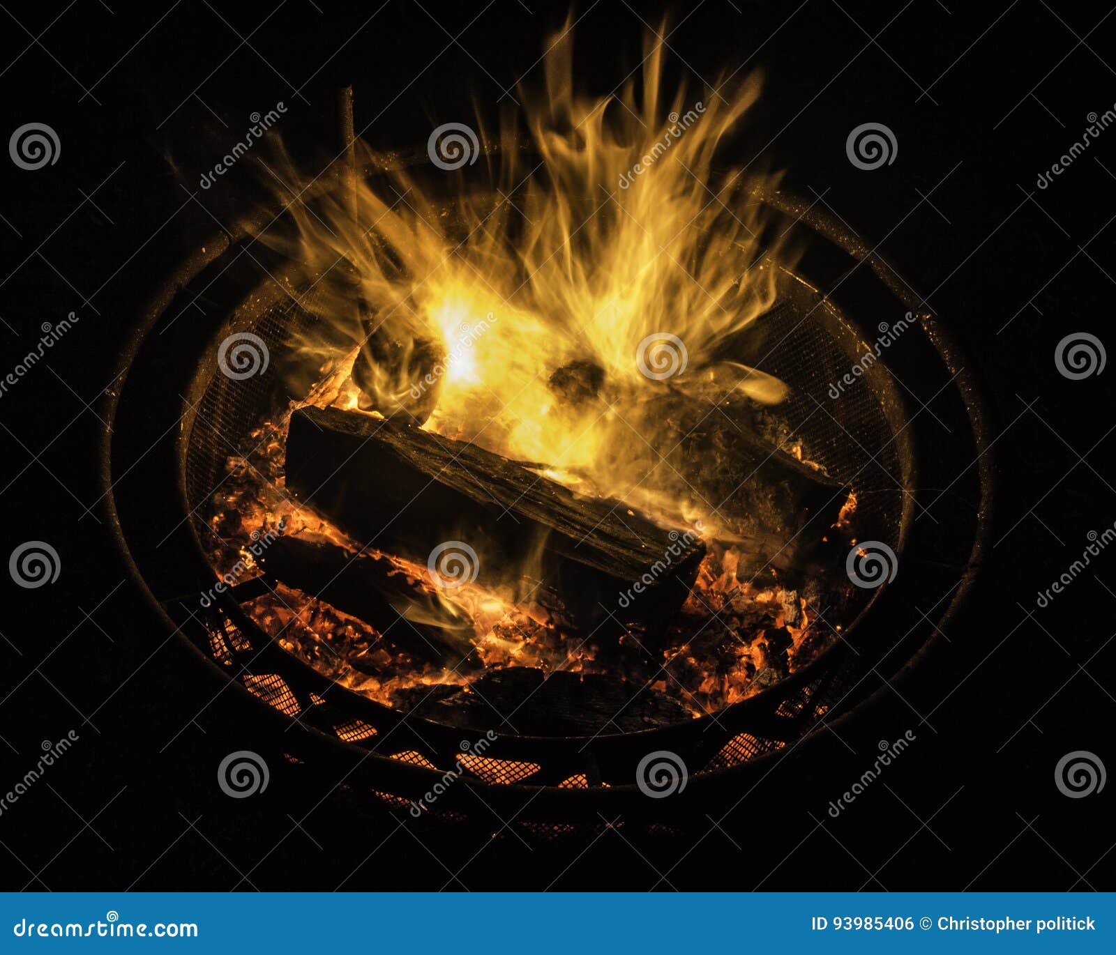 Campfire on a summer day stock photo. Image of logs, campfire - 93985406