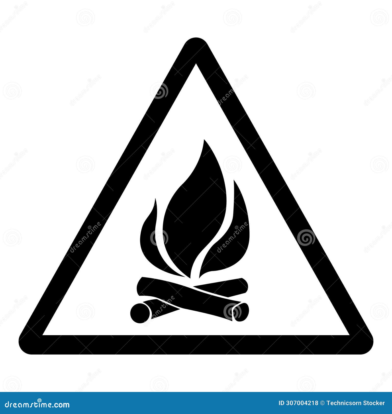 Campfire Symbol Sign, Vector Illustration, Isolate on White Background ...