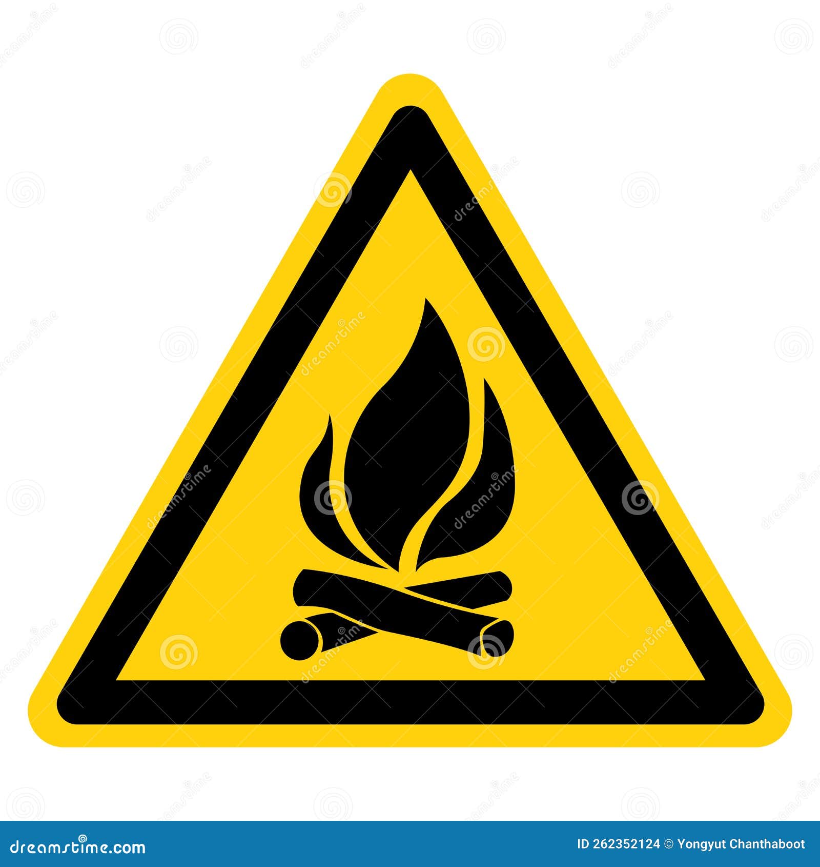 Campfire Symbol Sign, Vector Illustration, Isolate on White Background ...