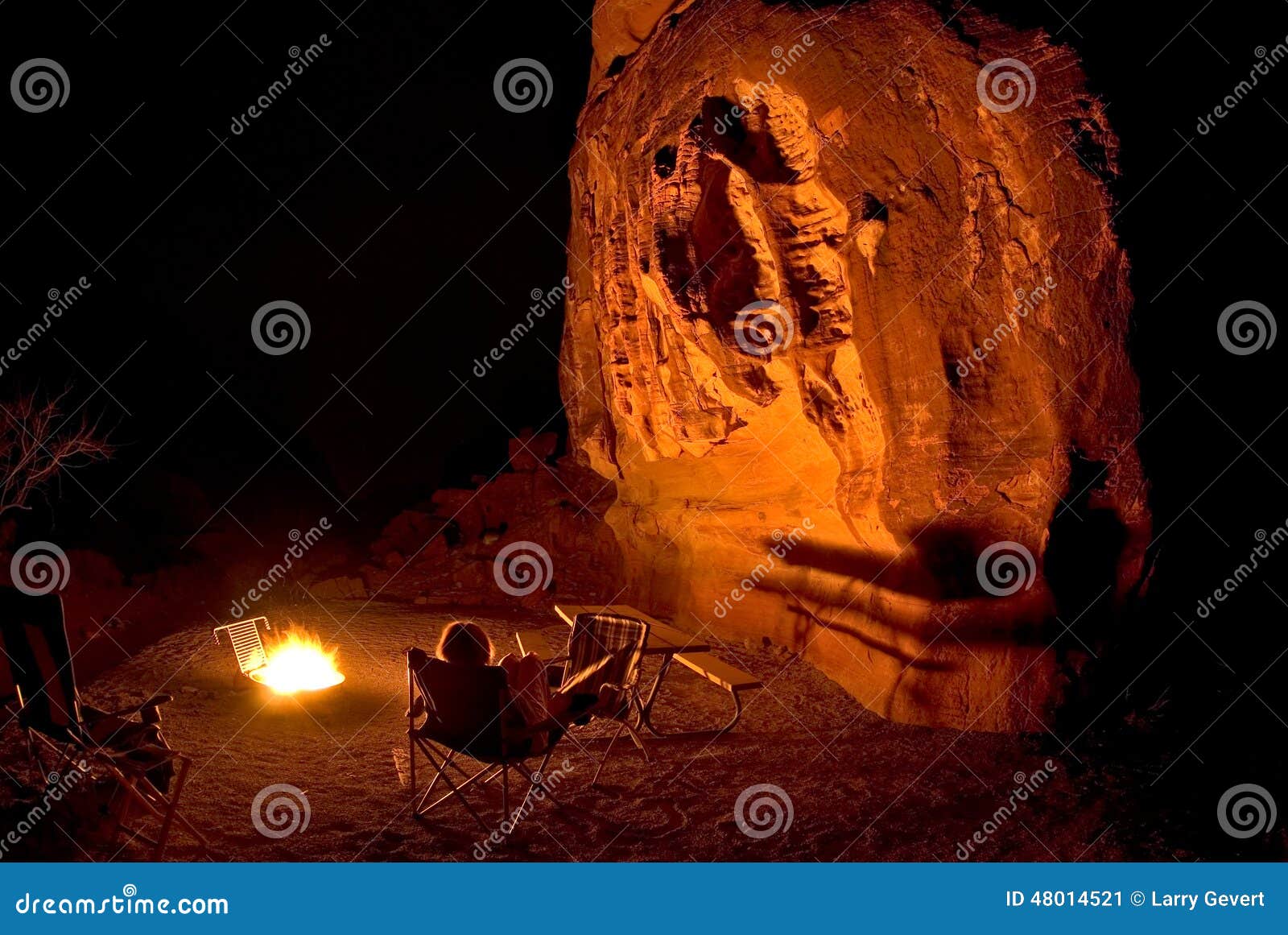 Campfire at Valley of Fire State Park Stock Image - Image of dramatic ...