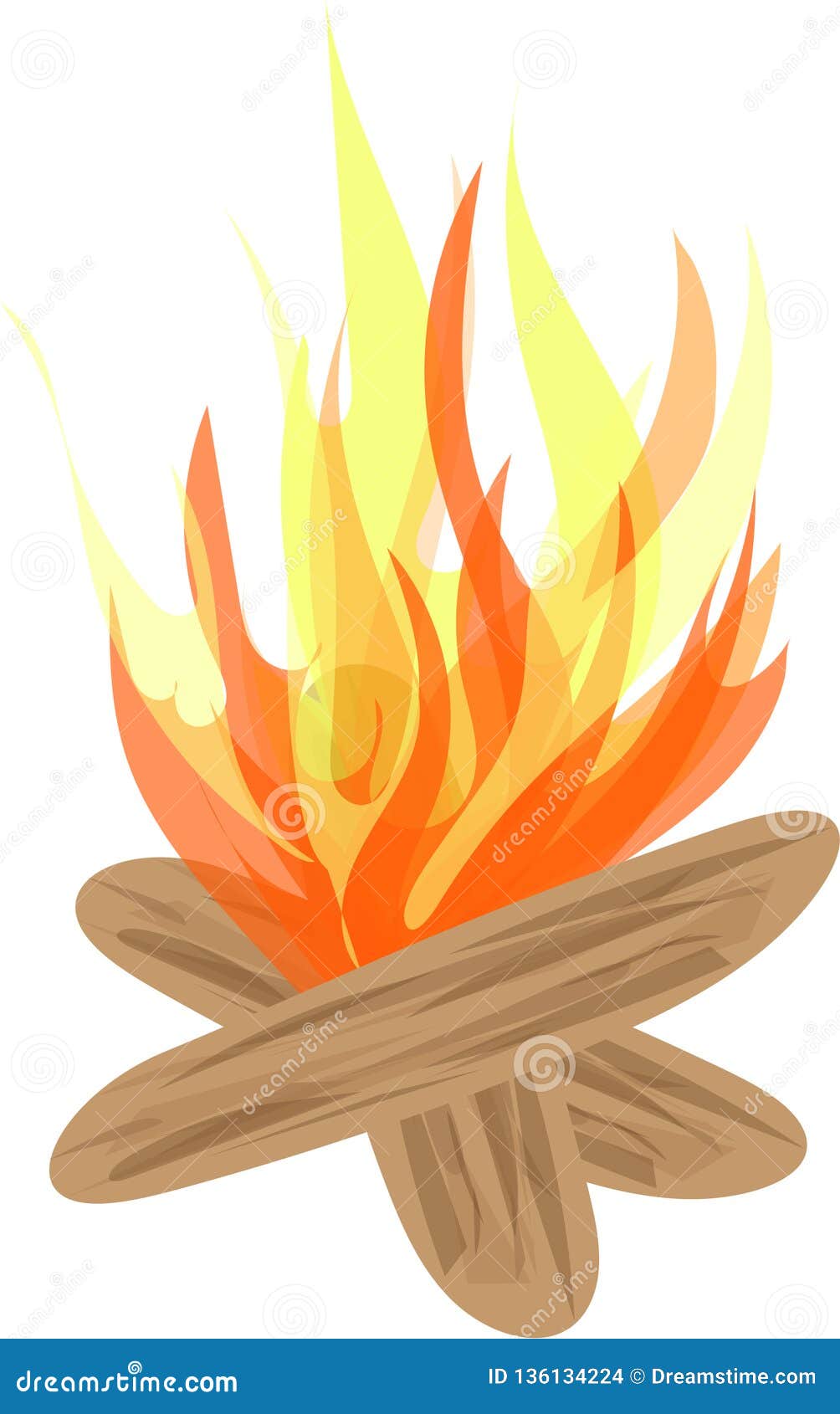 Campfire Vector Transparent Background Artistic Stock Vector ...