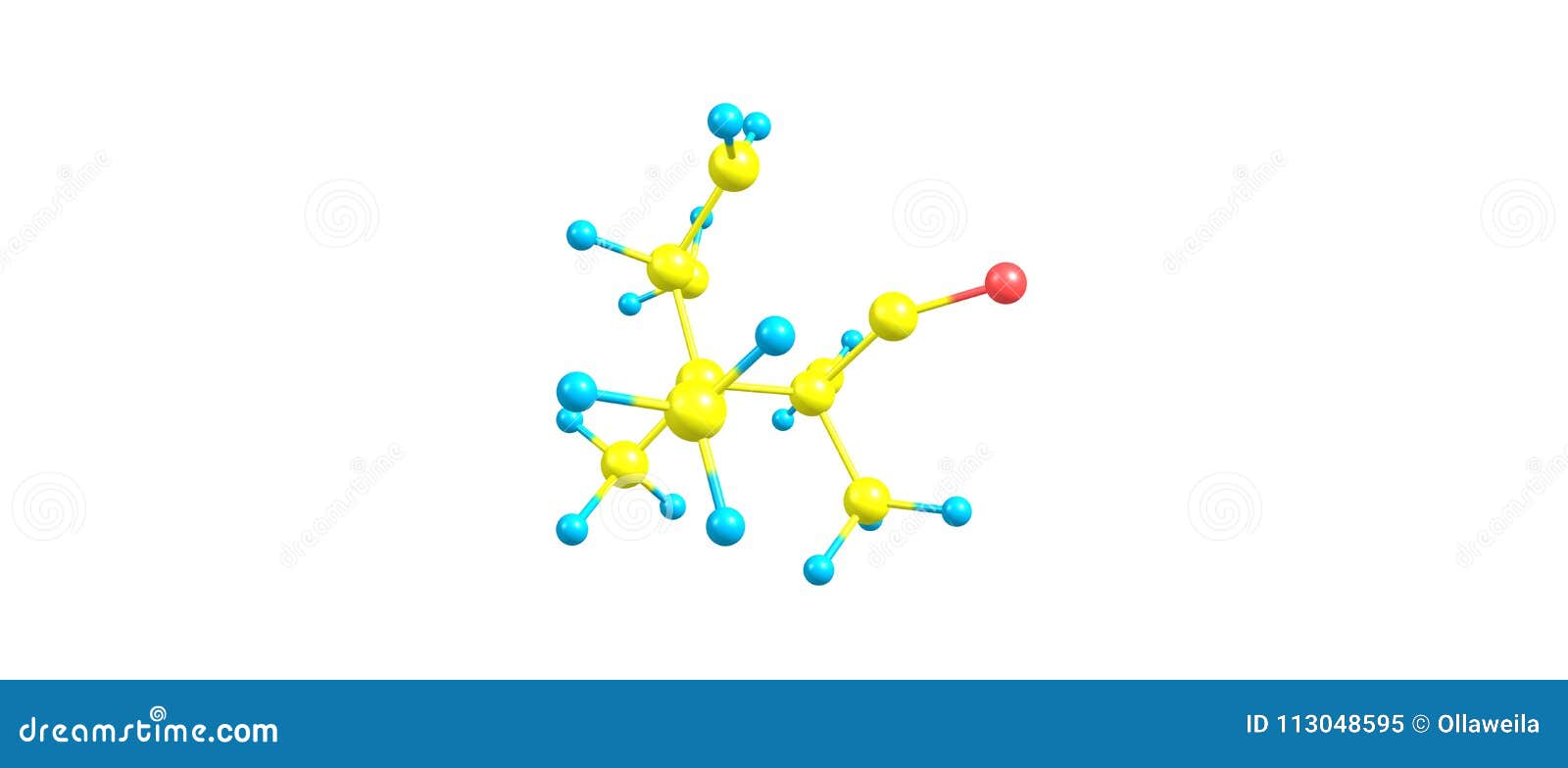 Camphor Molecular Structure Isolated on White Background Stock ...