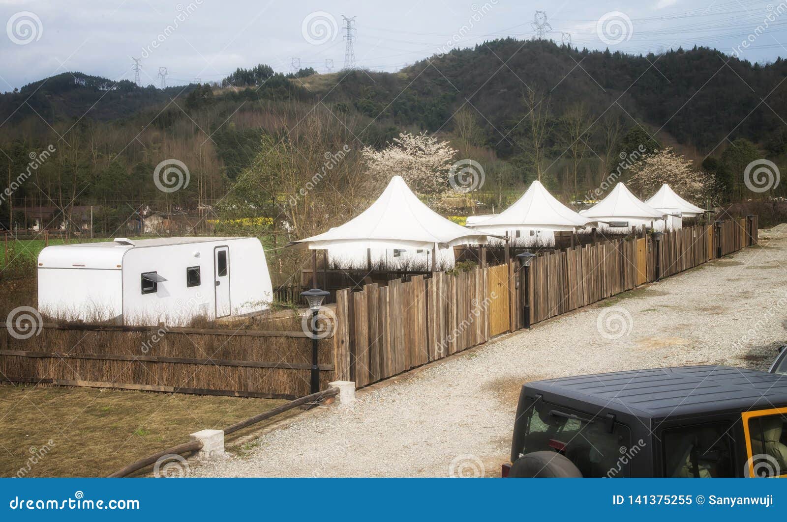 Camping area stock image. Image of camping, weekend - 141375255