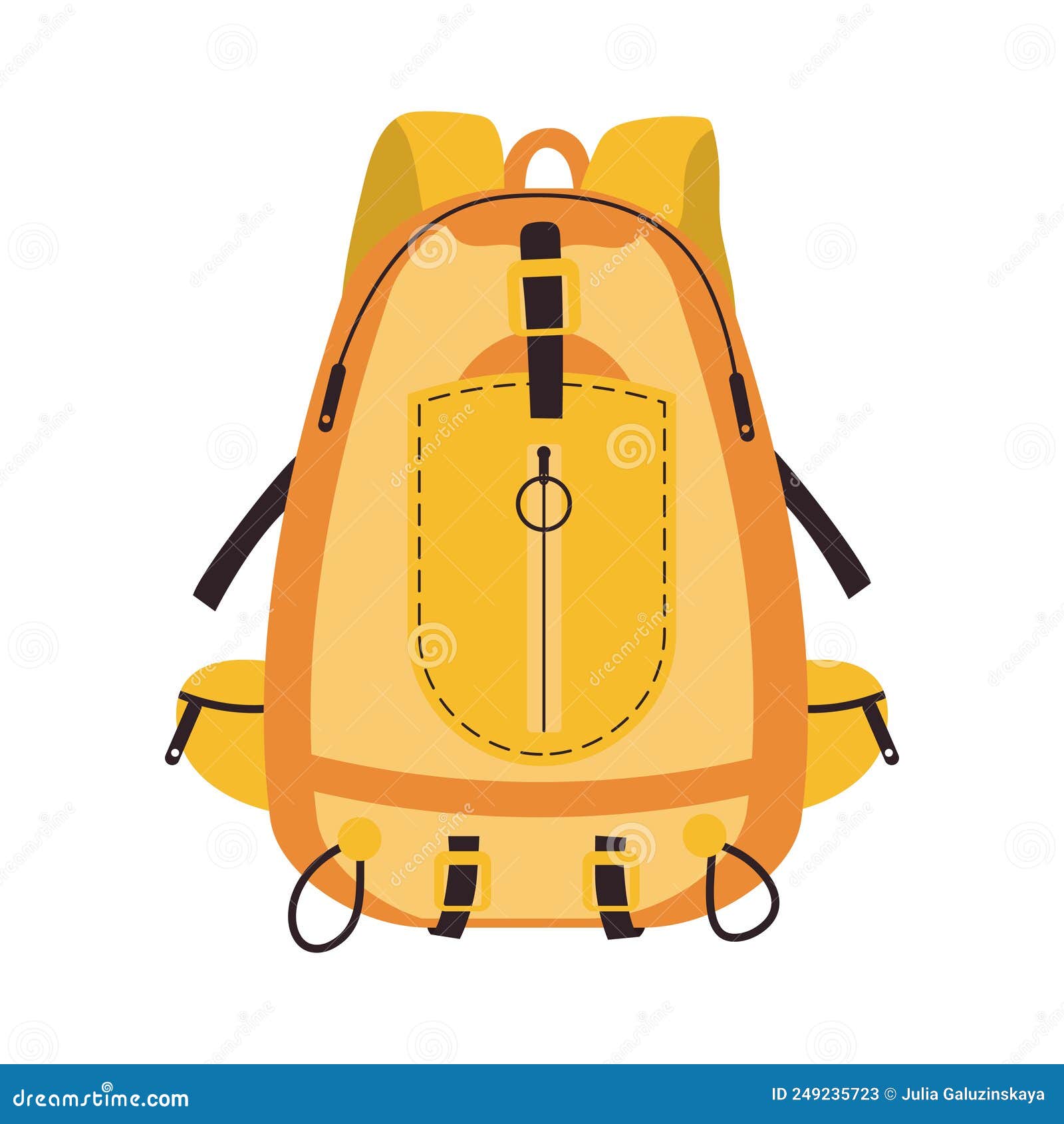 Camping Backpack.Travel Bag. Modern Casual Style Stock Vector ...