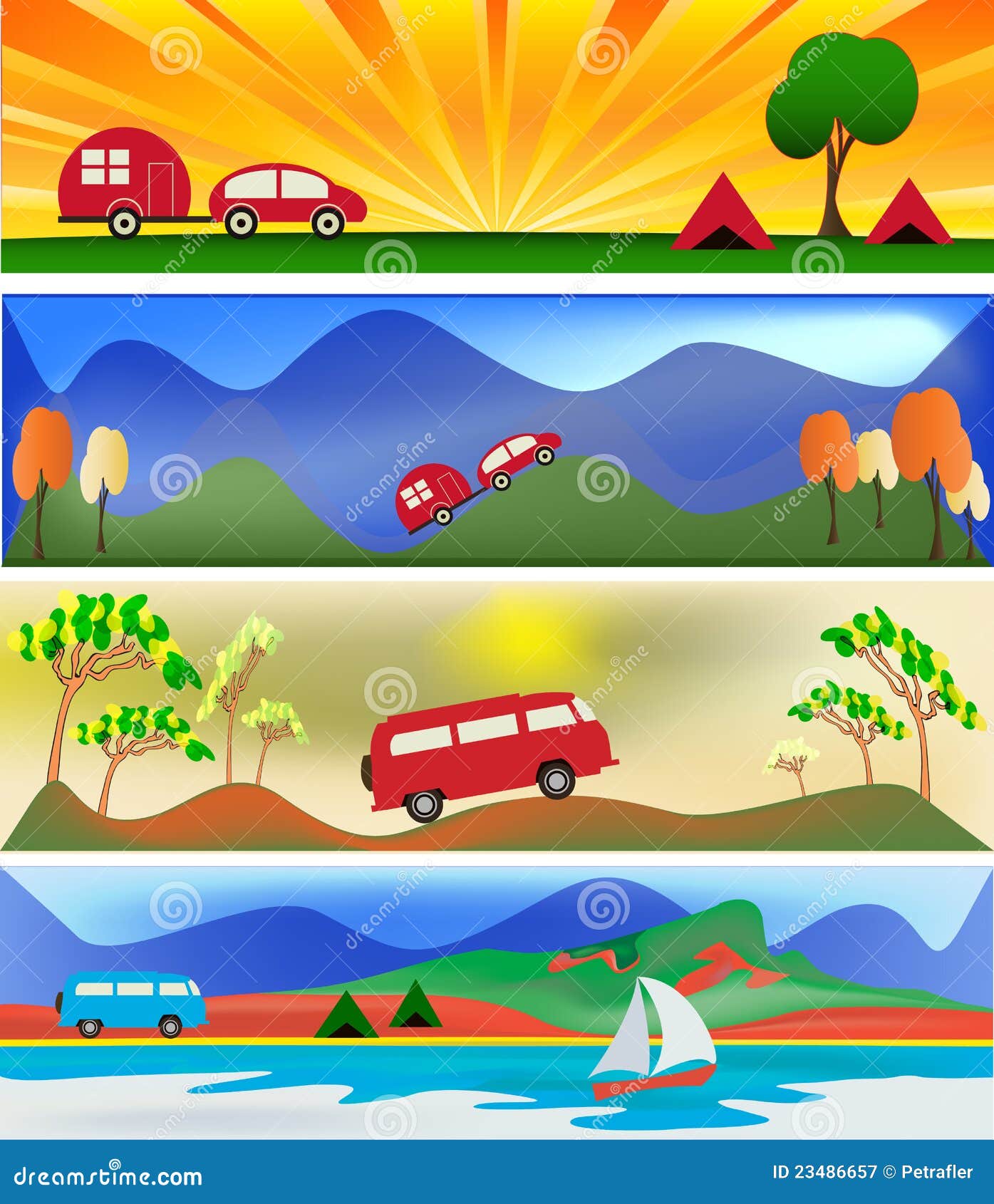 Camper Van Border Stock Illustrations – 19 Camper Van Border Stock ...