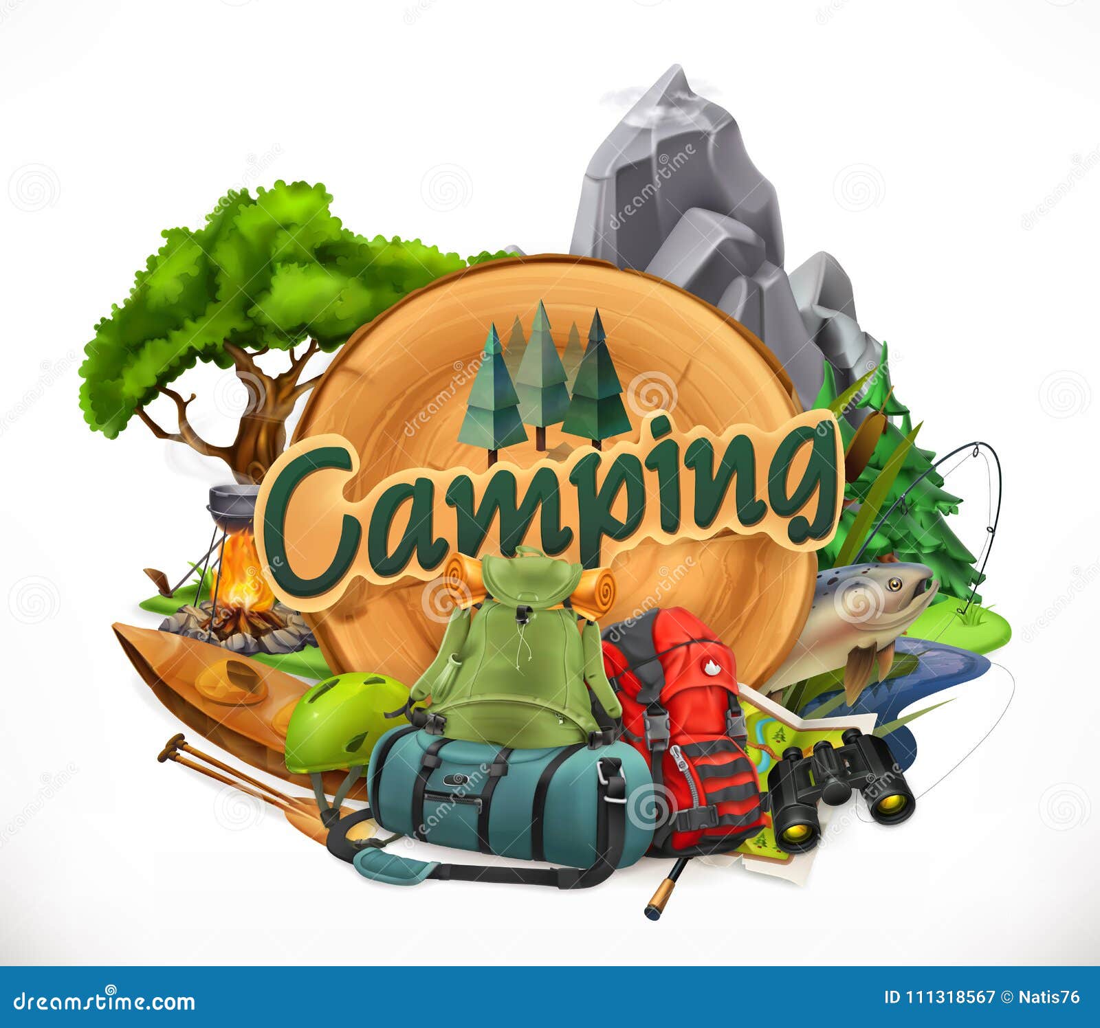 Camping Cartoons, Illustrations & Vector Stock Images - 181802 Pictures ...