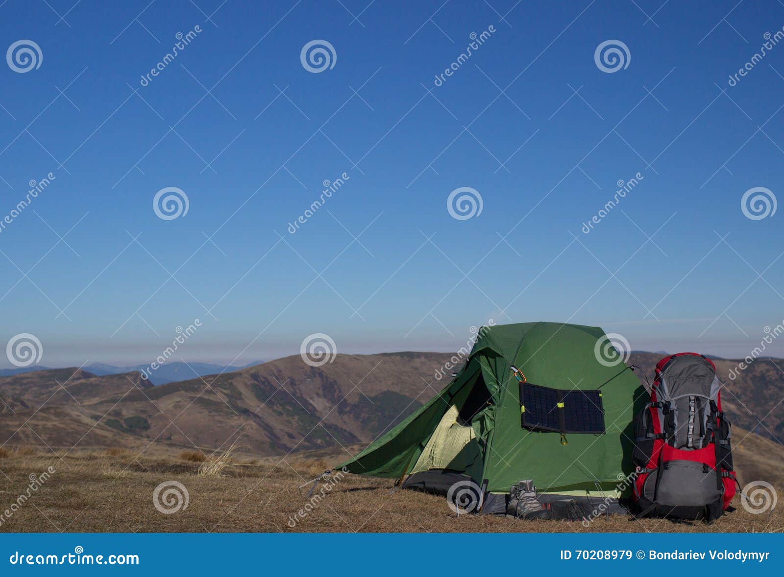 Camping Elements Equipment . Stock Image - Image of height, climbing ...