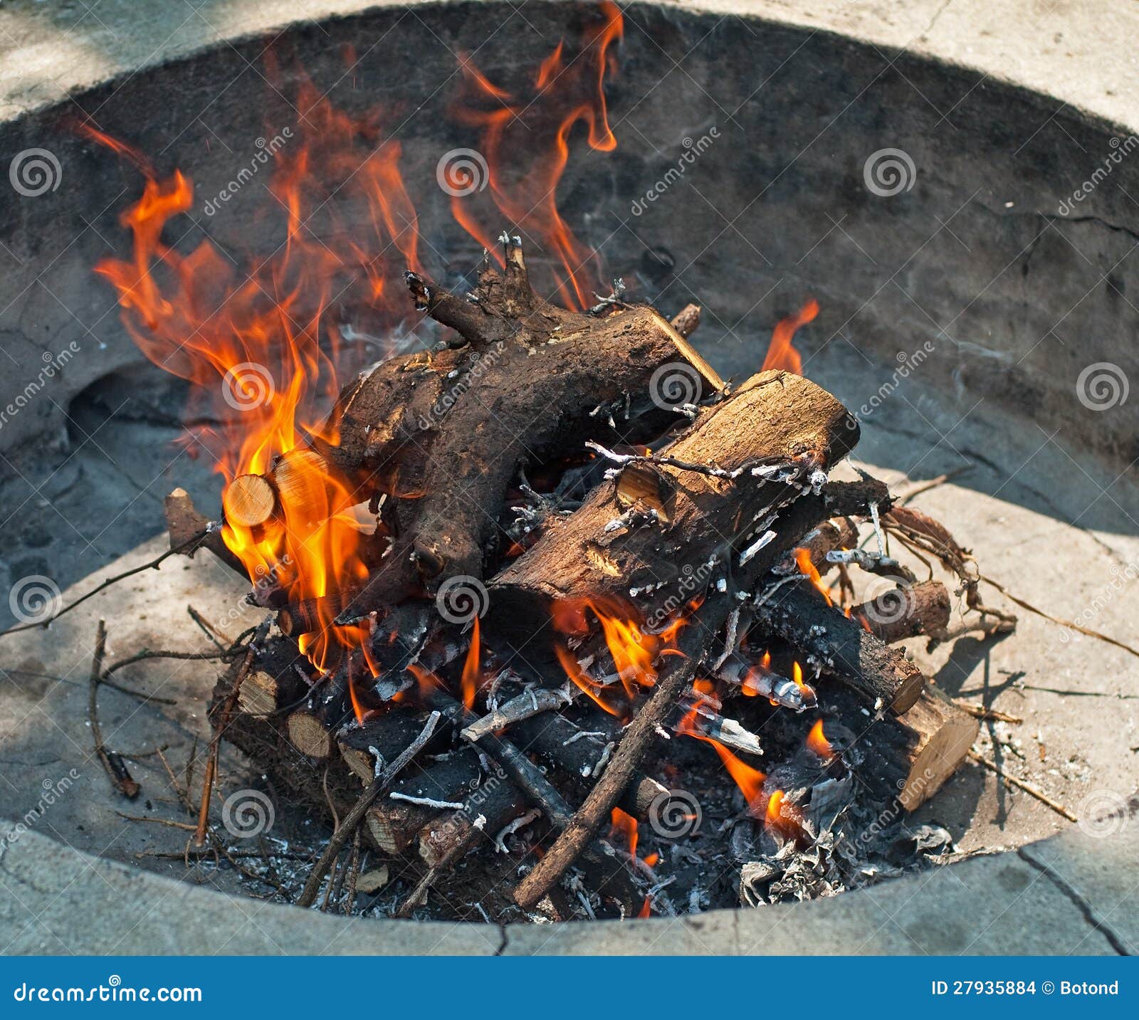 Camping fire stock photo. Image of fire, light, blaze - 27935884