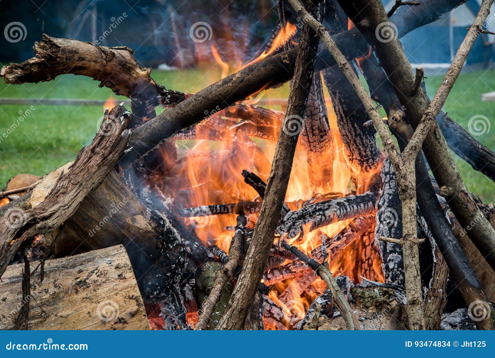 Camping Fire stock photo. Image of barbecue, element - 93474834