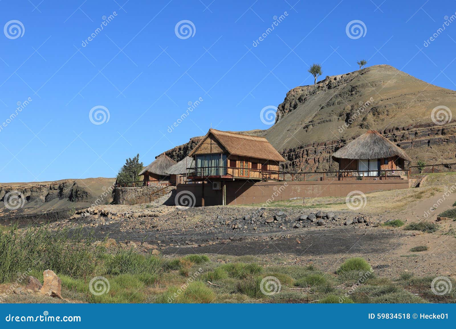Camping at the Fish River Canyon in Namibia Stock Photo - Image of ...