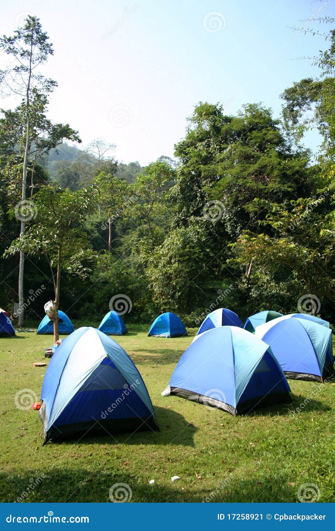 Camping ground. stock image. Image of activity, journey - 17258921