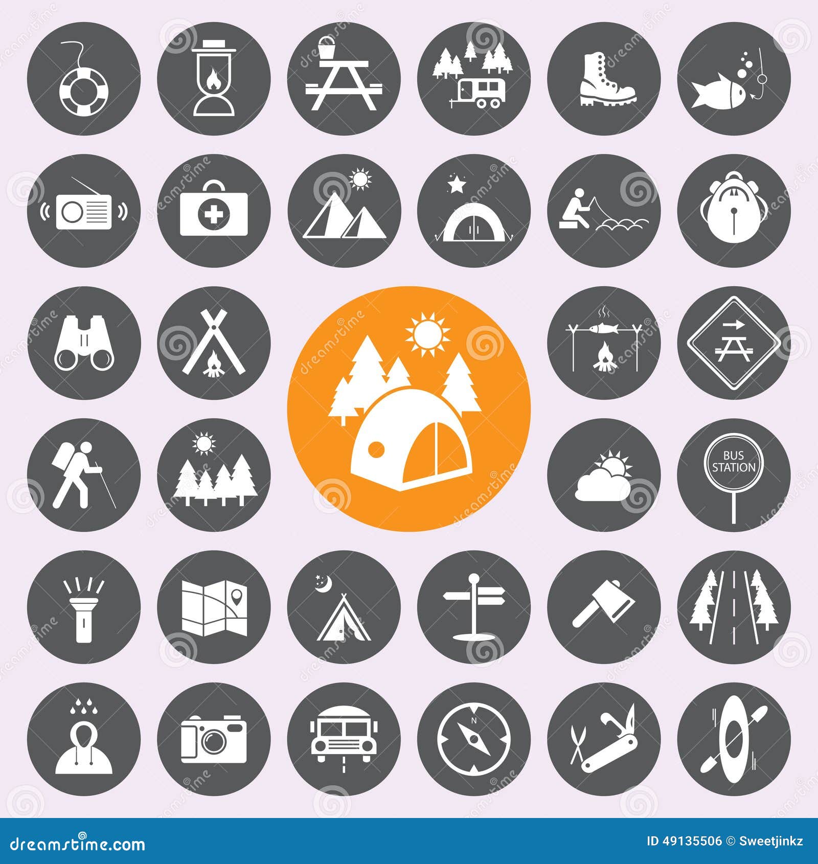 Camping Icon Set.Vector/eps10. Stock Vector - Illustration of ... Camping Icon Set.Vector/eps10. Stock Vector - Illustration of ...