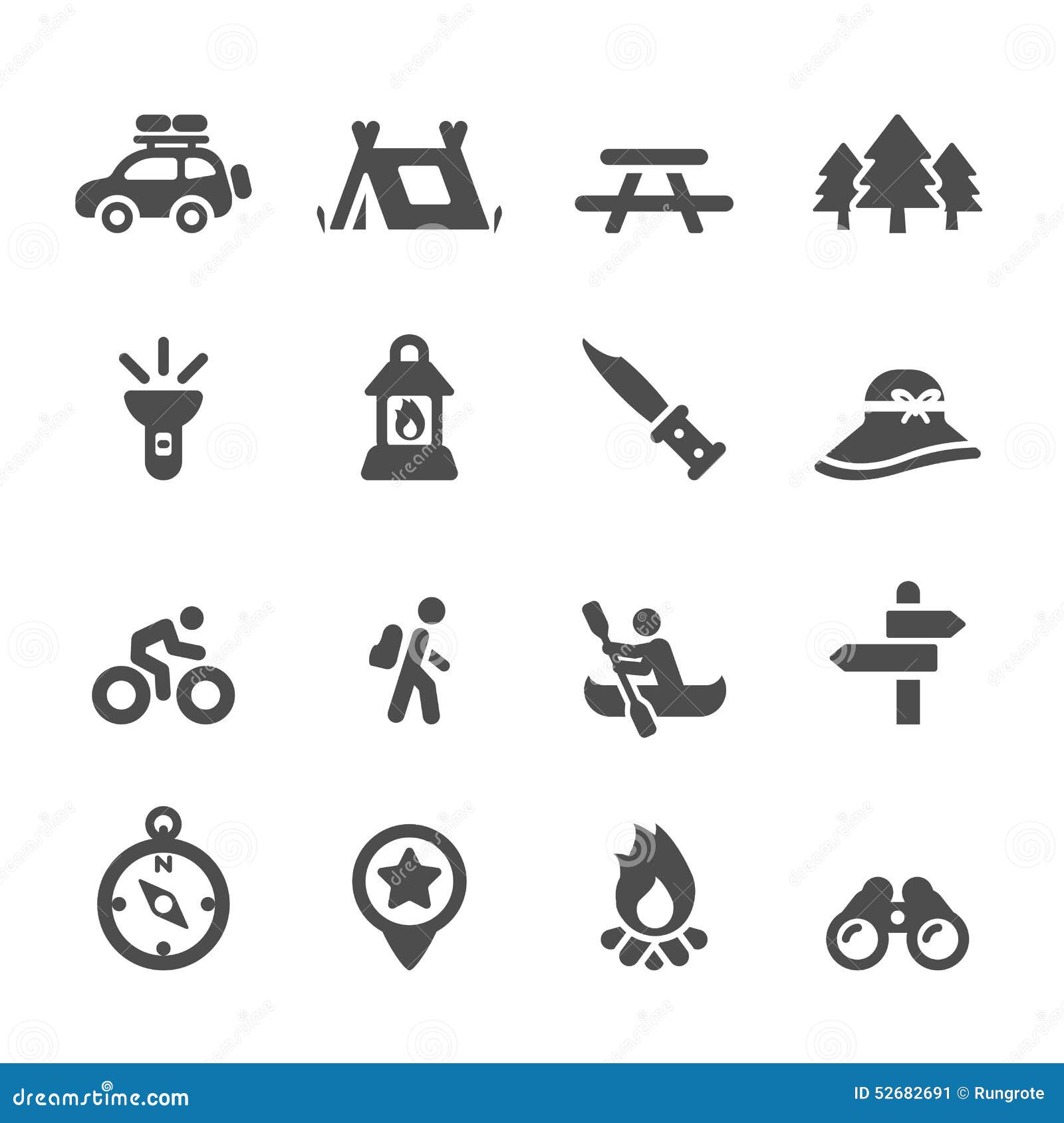 Picnic Icon Vector Isolated On White Background, Picnic Sign , Food ...