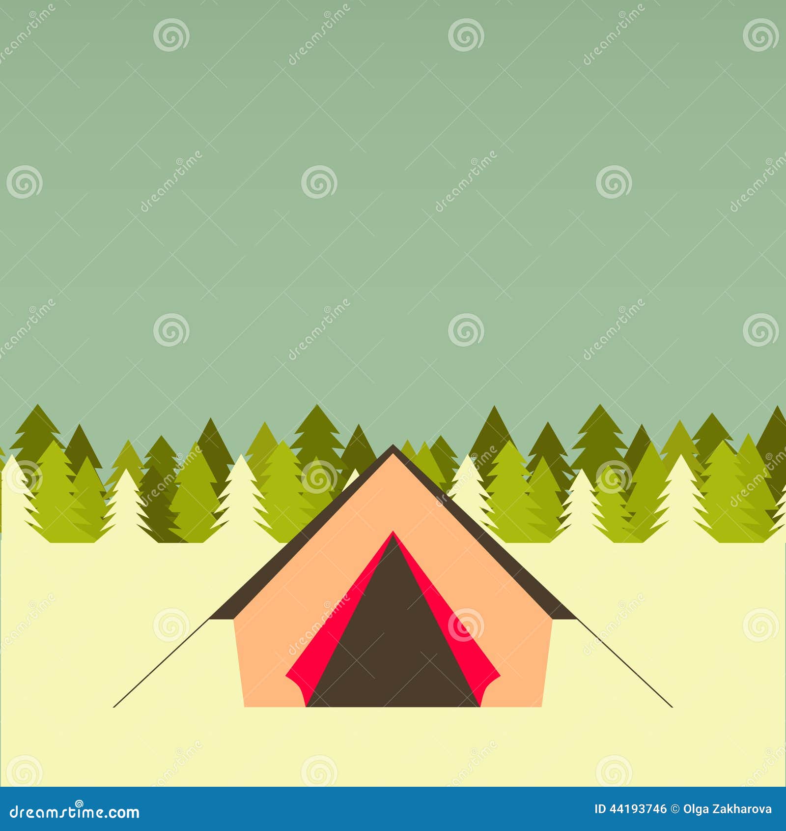 Camping Illustration stock illustration. Illustration of journey - 44193746