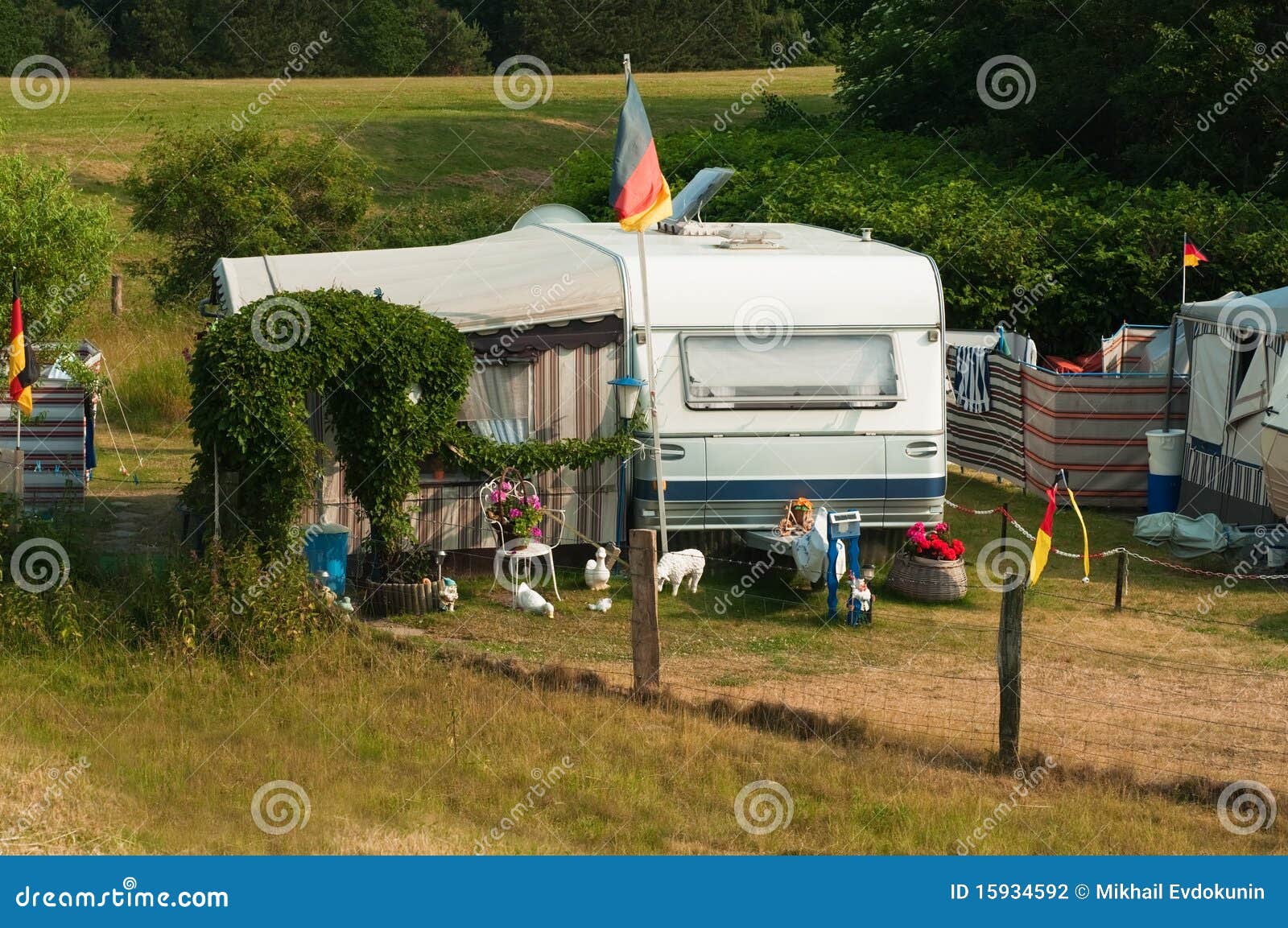 Camping life stock photo. Image of field, tourist, camping - 15934592