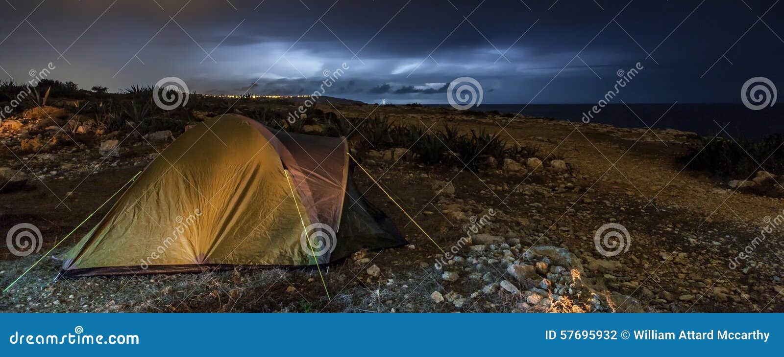 Camping out in the Storm stock photo. Image of cloud - 57695932