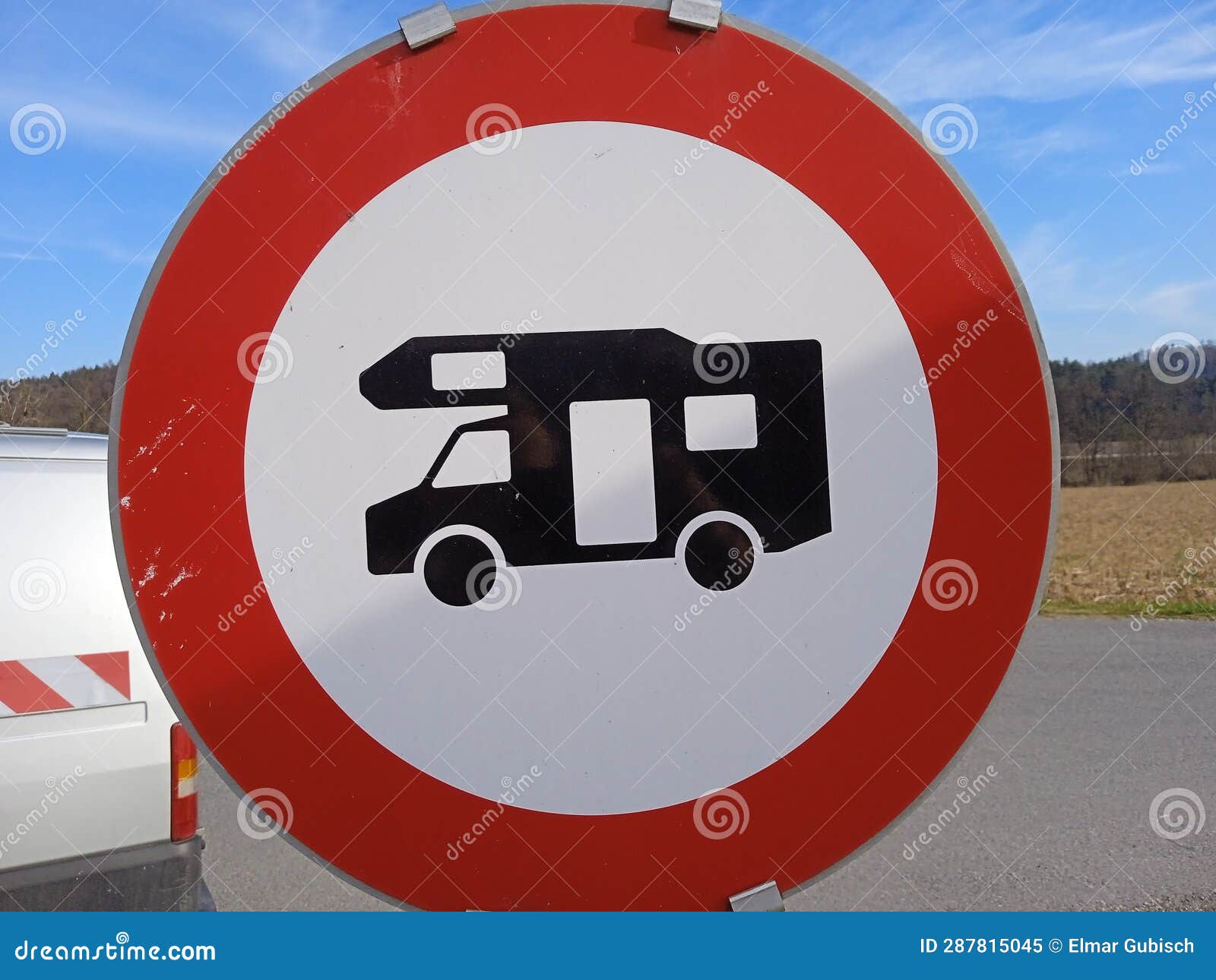 Camping Prohibition Road Sign Royalty-Free Stock Photography ...