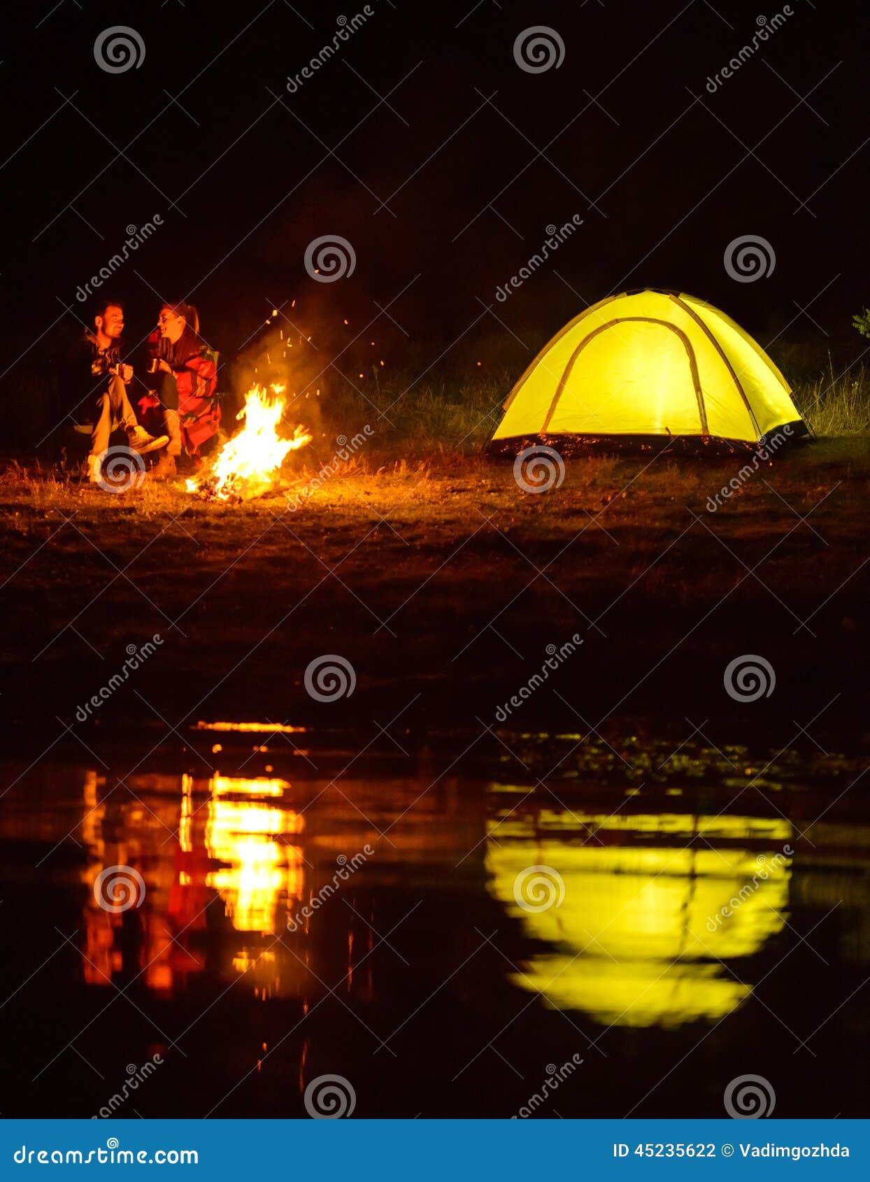 Camping stock photo. Image of enjoying, fireplace, firewood - 45235622