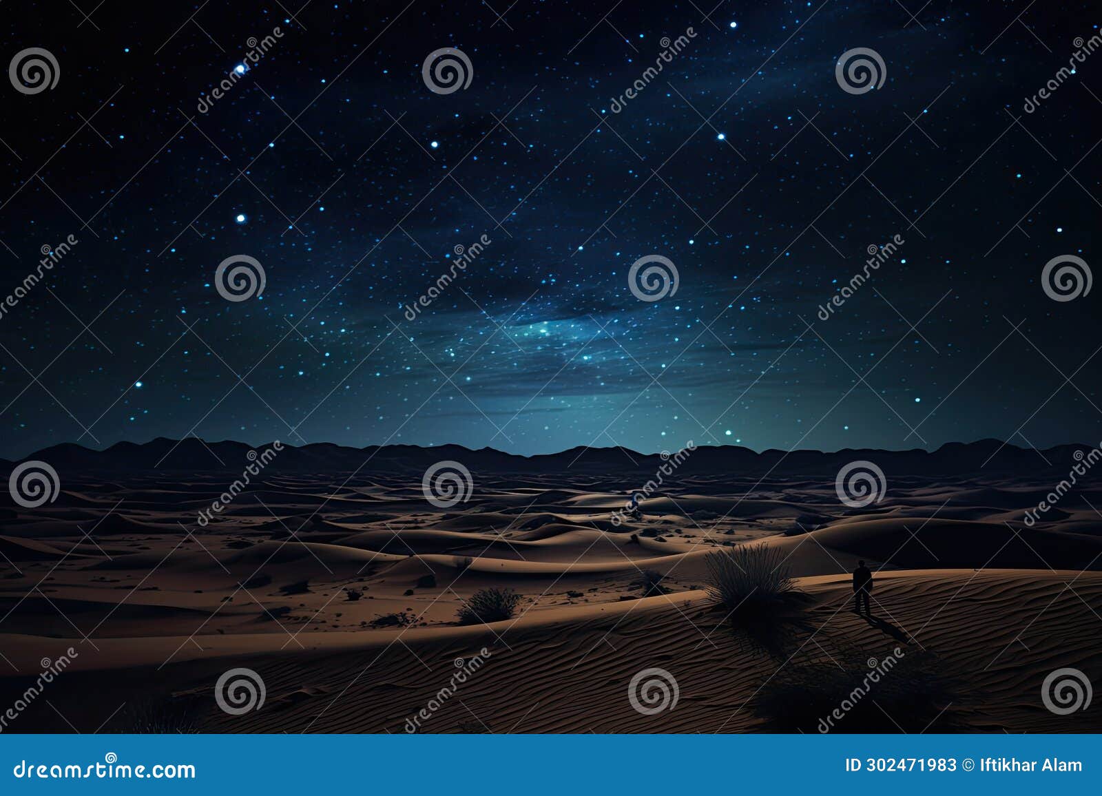 Camping in the Sahara Desert at Night, Morocco, Africa, AI Generated ...