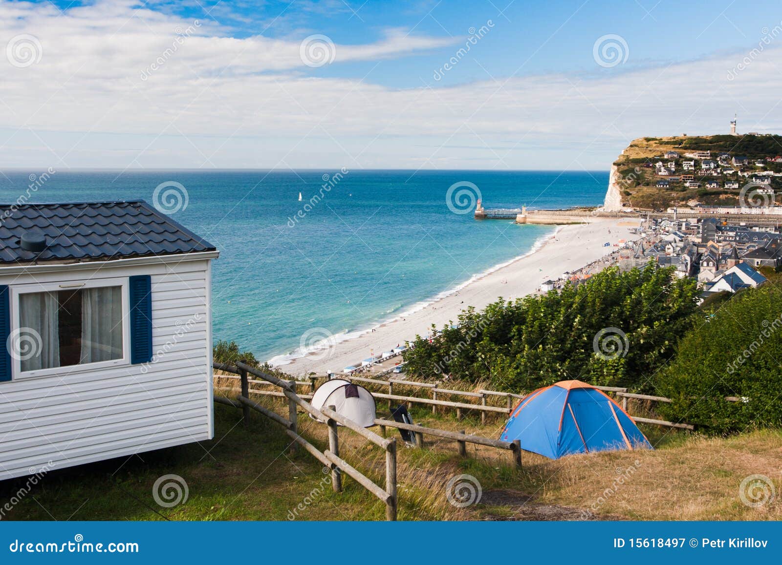 Camping Site on the North Sea Stock Image - Image of beach, away: 15618497