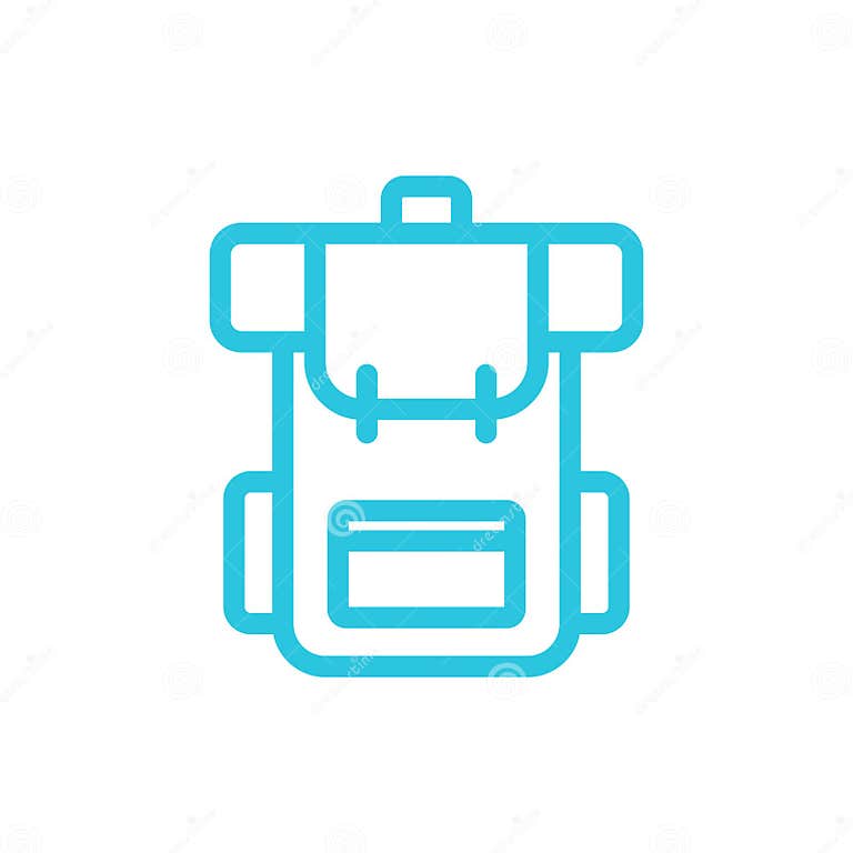 Camping Survival Backpack Icon Stock Illustration - Illustration of ...