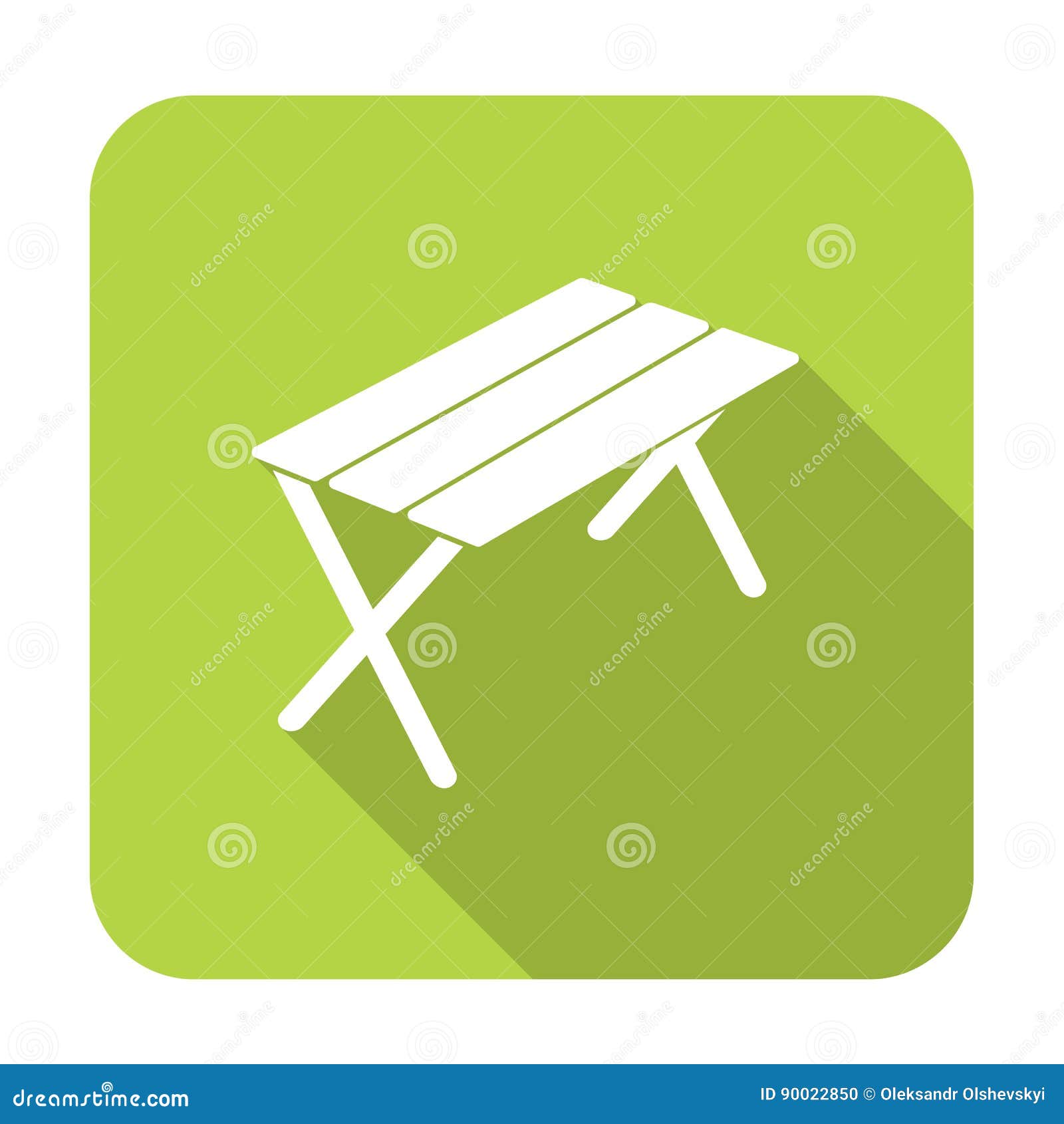 Camping table icon stock vector. Illustration of table - 90022850