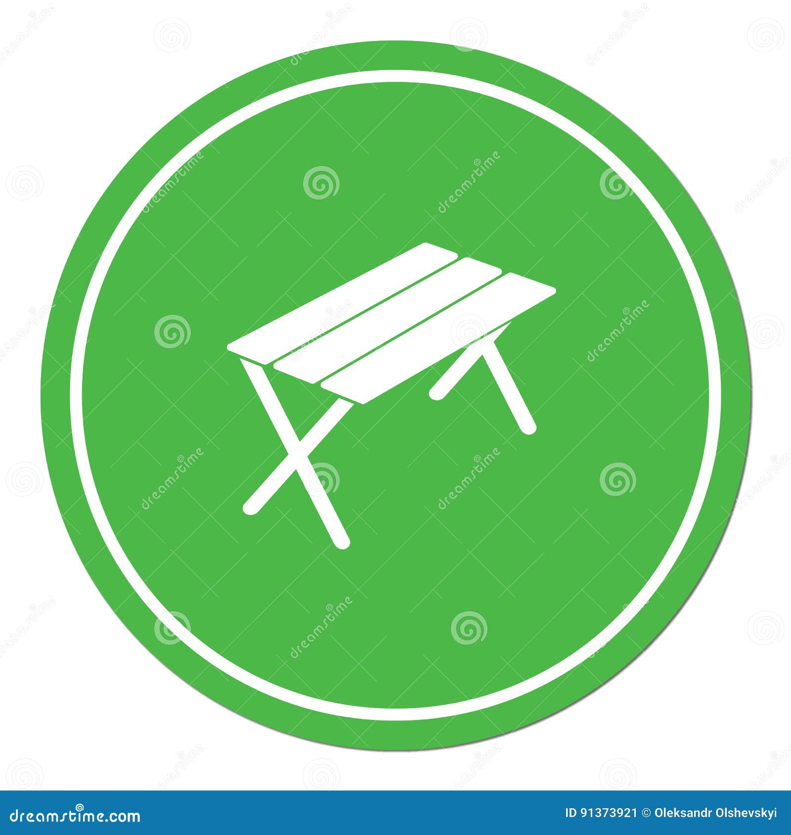 Camping table icon stock vector. Illustration of outdoor - 91373921