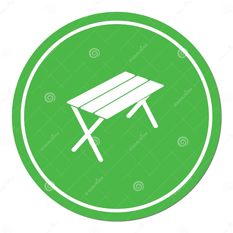 Camping table icon stock vector. Illustration of outdoor - 91373921