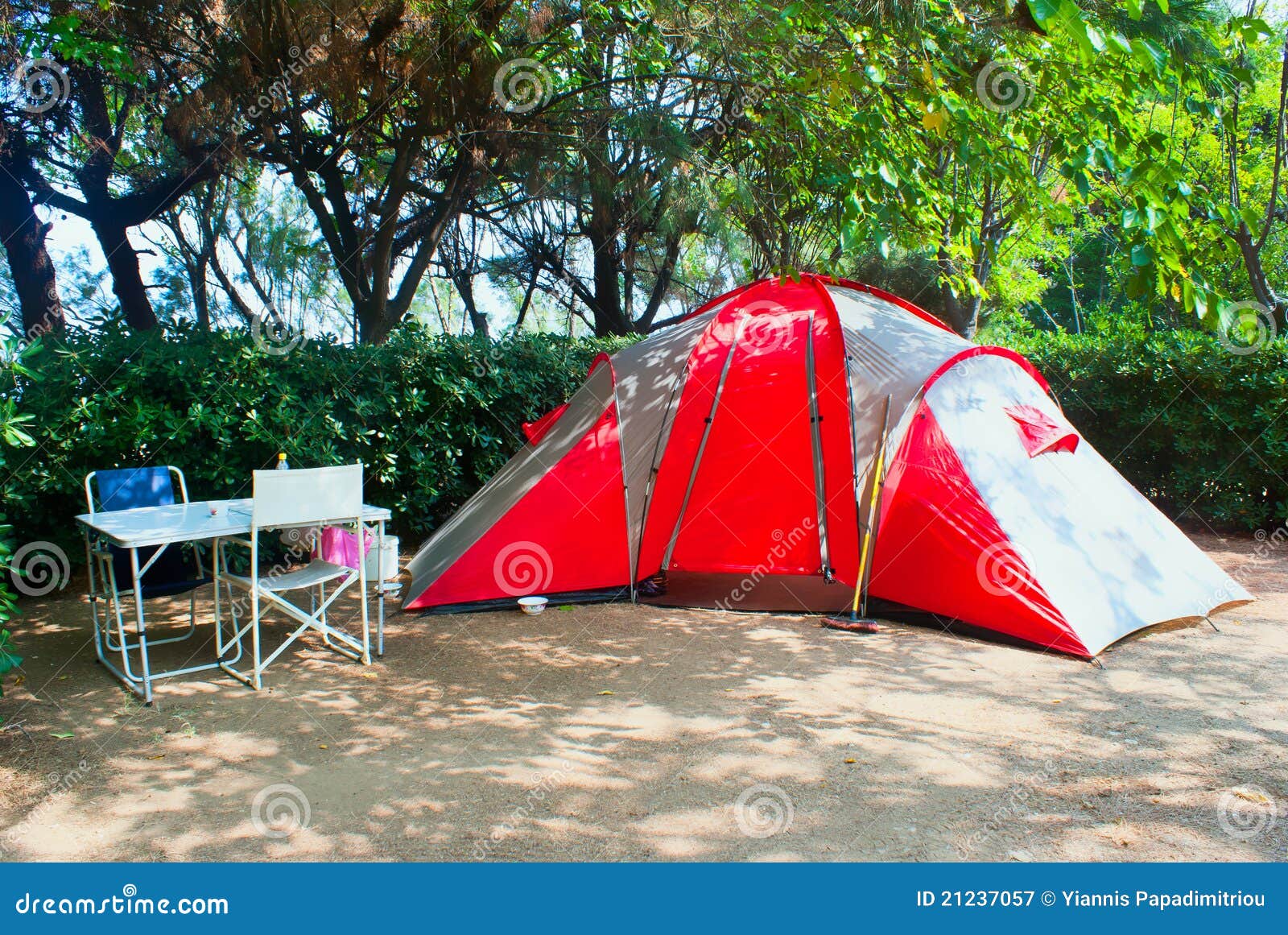 Camping tent stock image. Image of nature, environment - 21237057