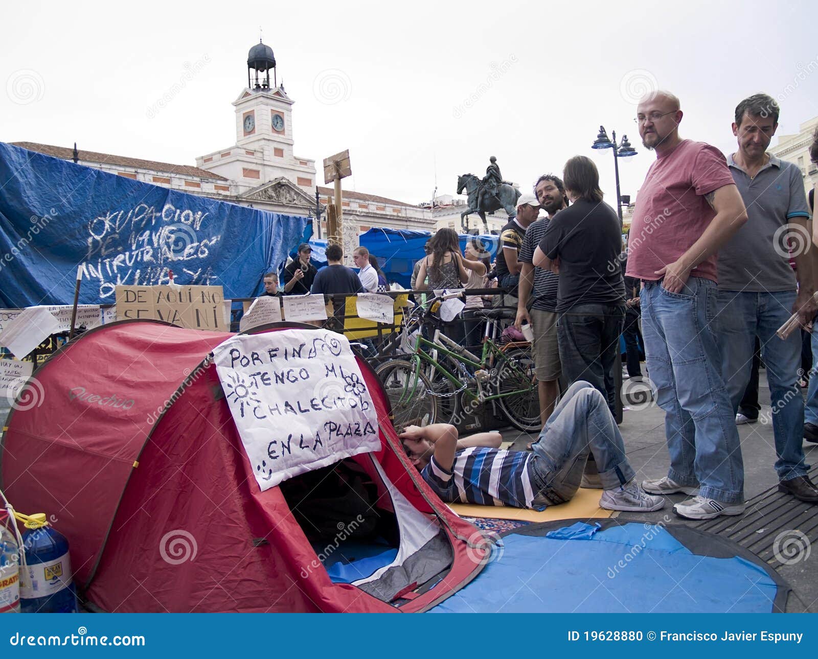 Camping Tent in a Demonstration Editorial Image - Image of protest ...