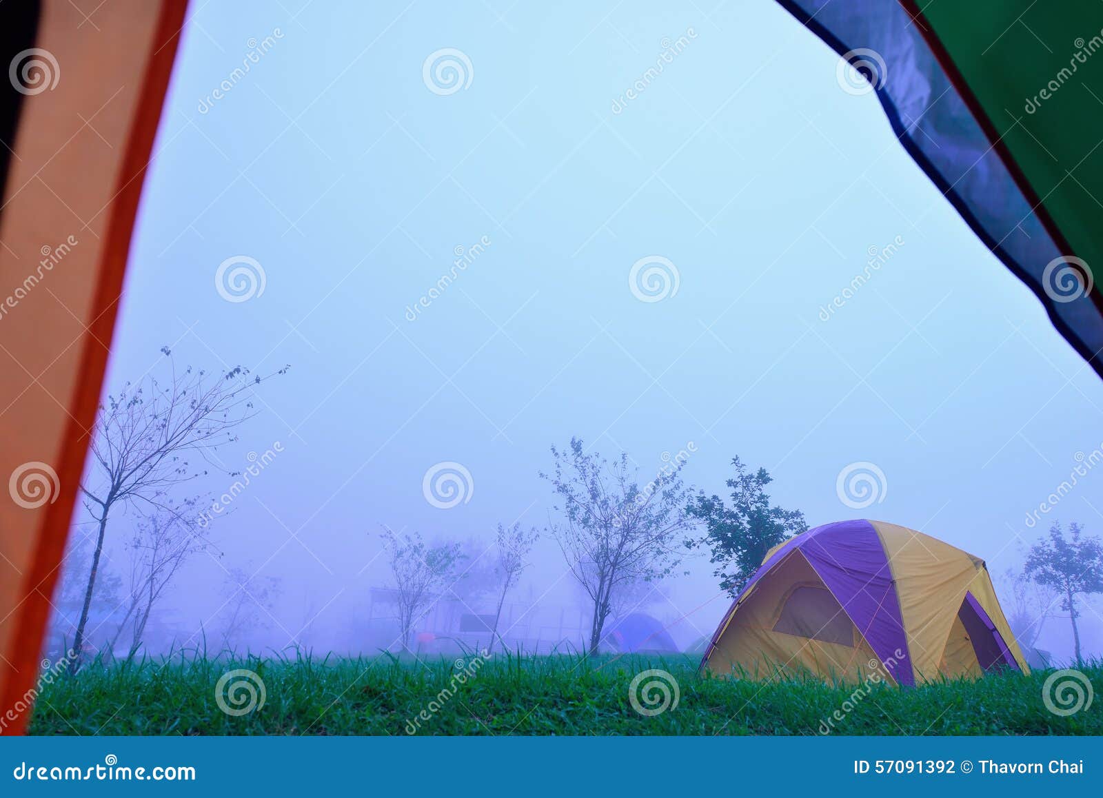 Camping Tent stock photo. Image of scenery, quietly, rural - 57091392