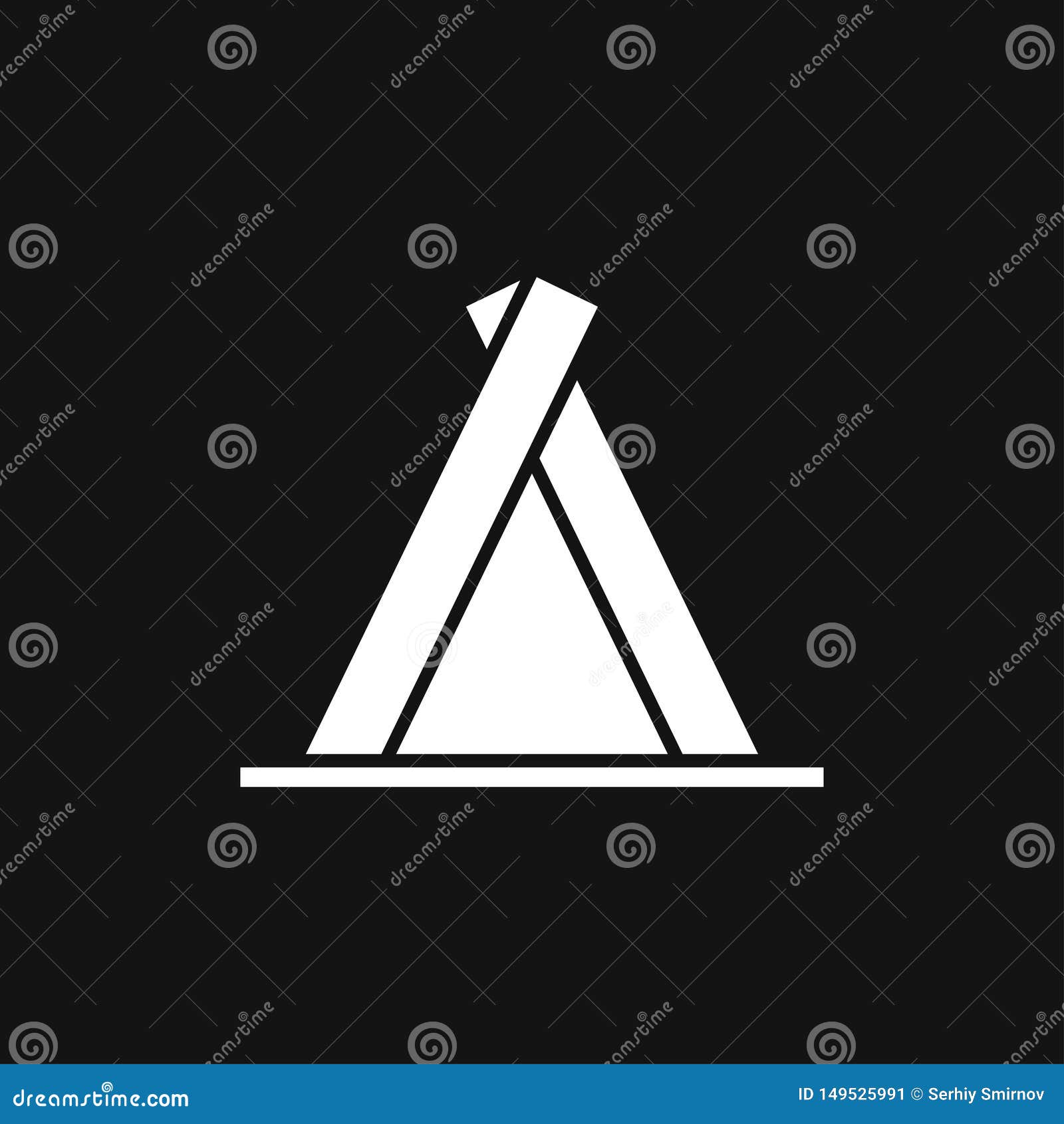 Camping Tent Icon Vector Sign Symbol for Design Stock Illustration ...