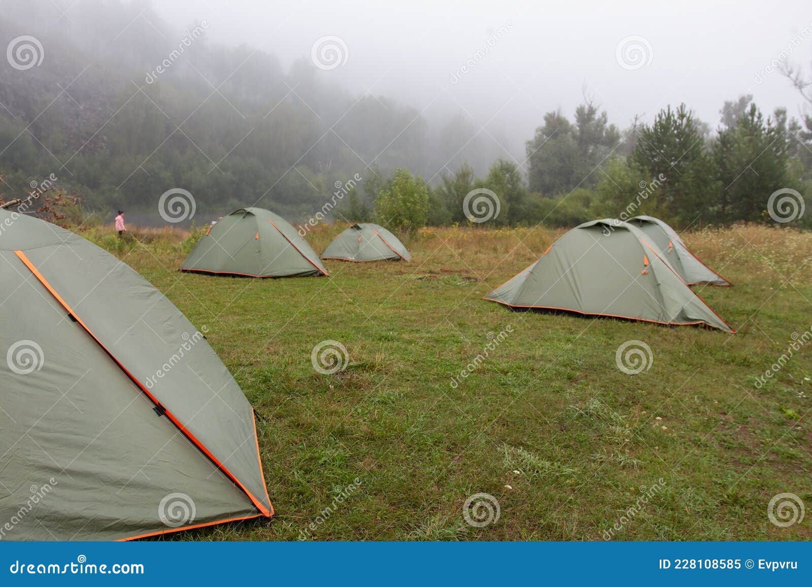 Camping tent in nature stock image. Image of mountain - 228108585
