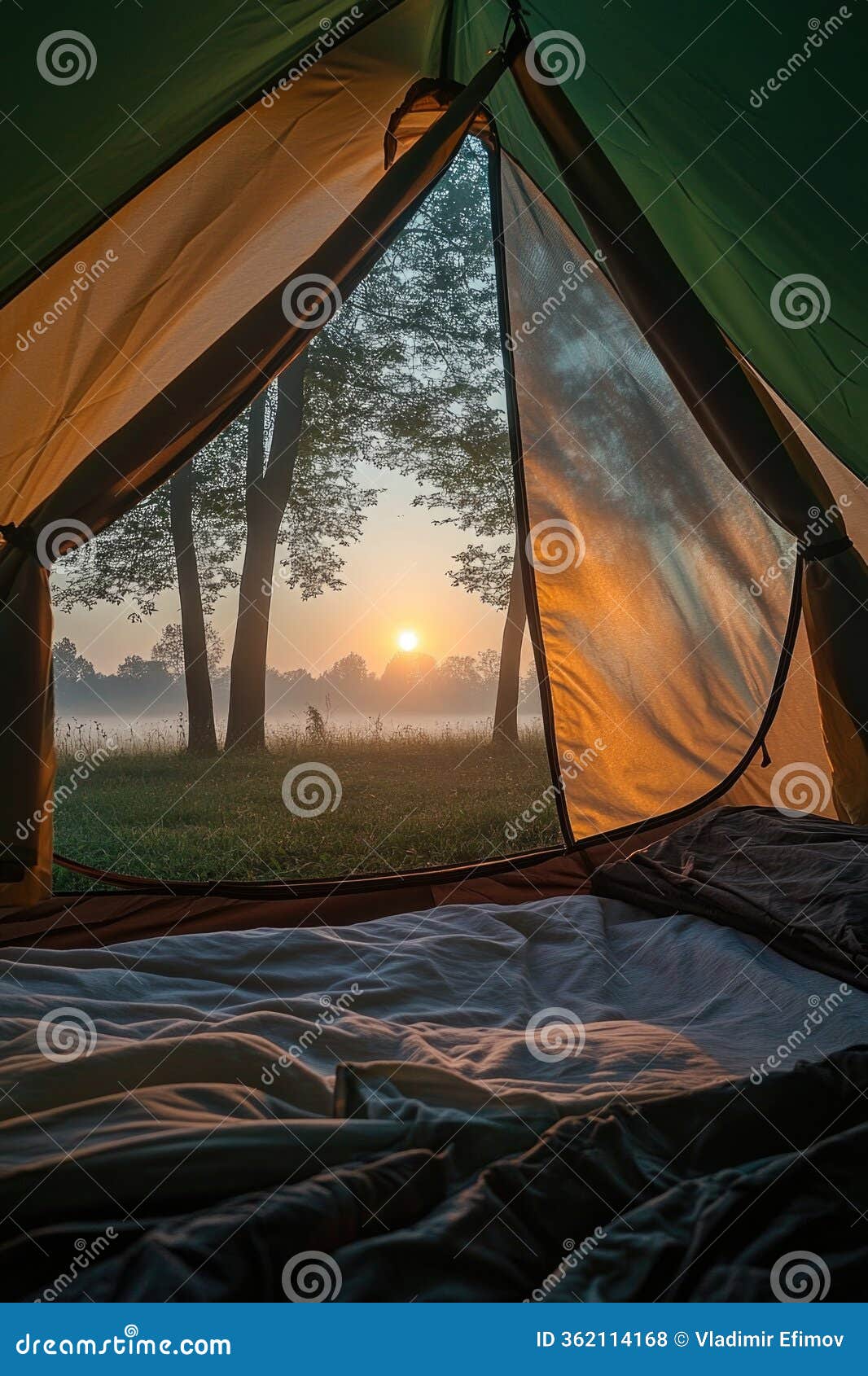 Camping Tent at Sunset stock photo. Image of relaxation - 362114168
