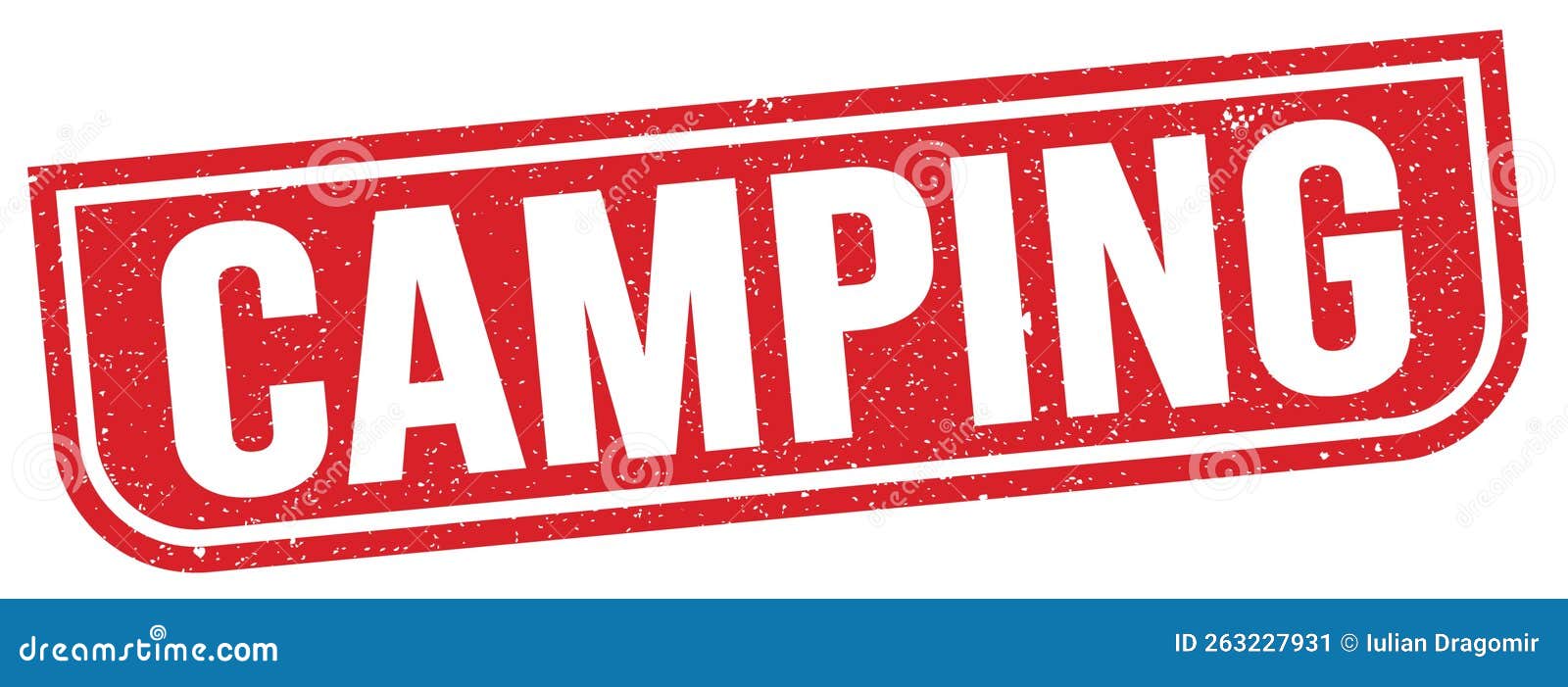 CAMPING Text Written on Red Stamp Sign Stock Illustration ...