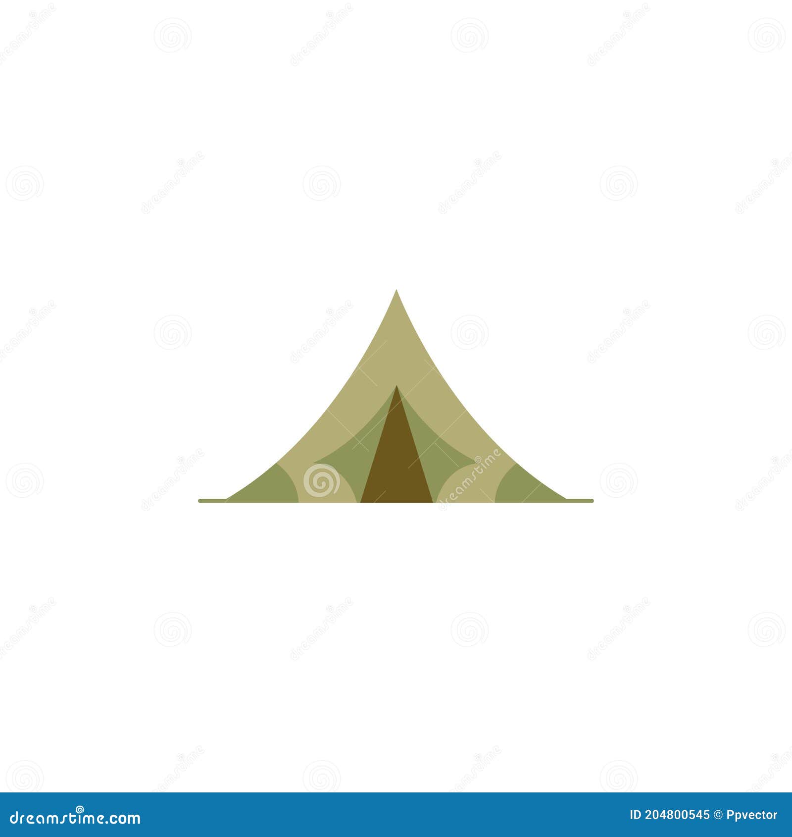 Camping Tourist Tent Color Vector. Simple Sign Stock Vector ...