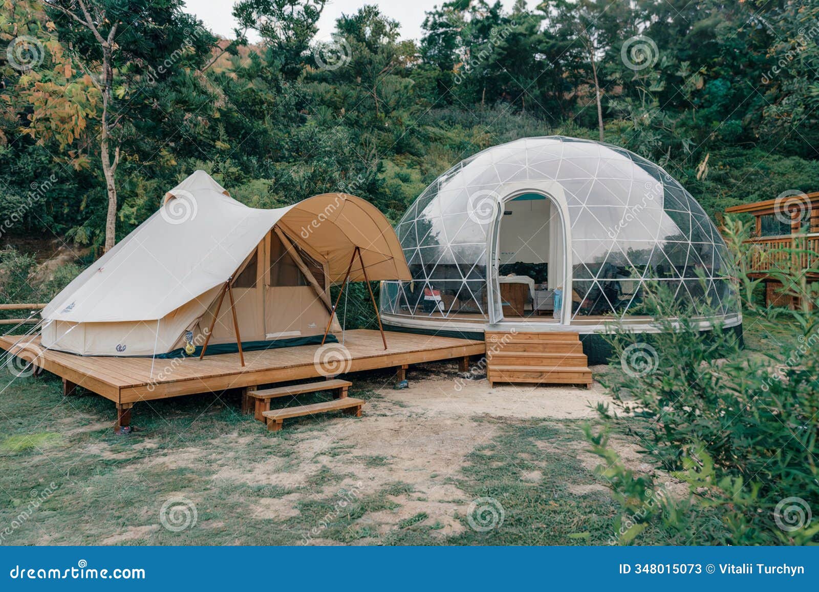 Camping. Using Modern Technologies. Created by AI Stock Illustration ...