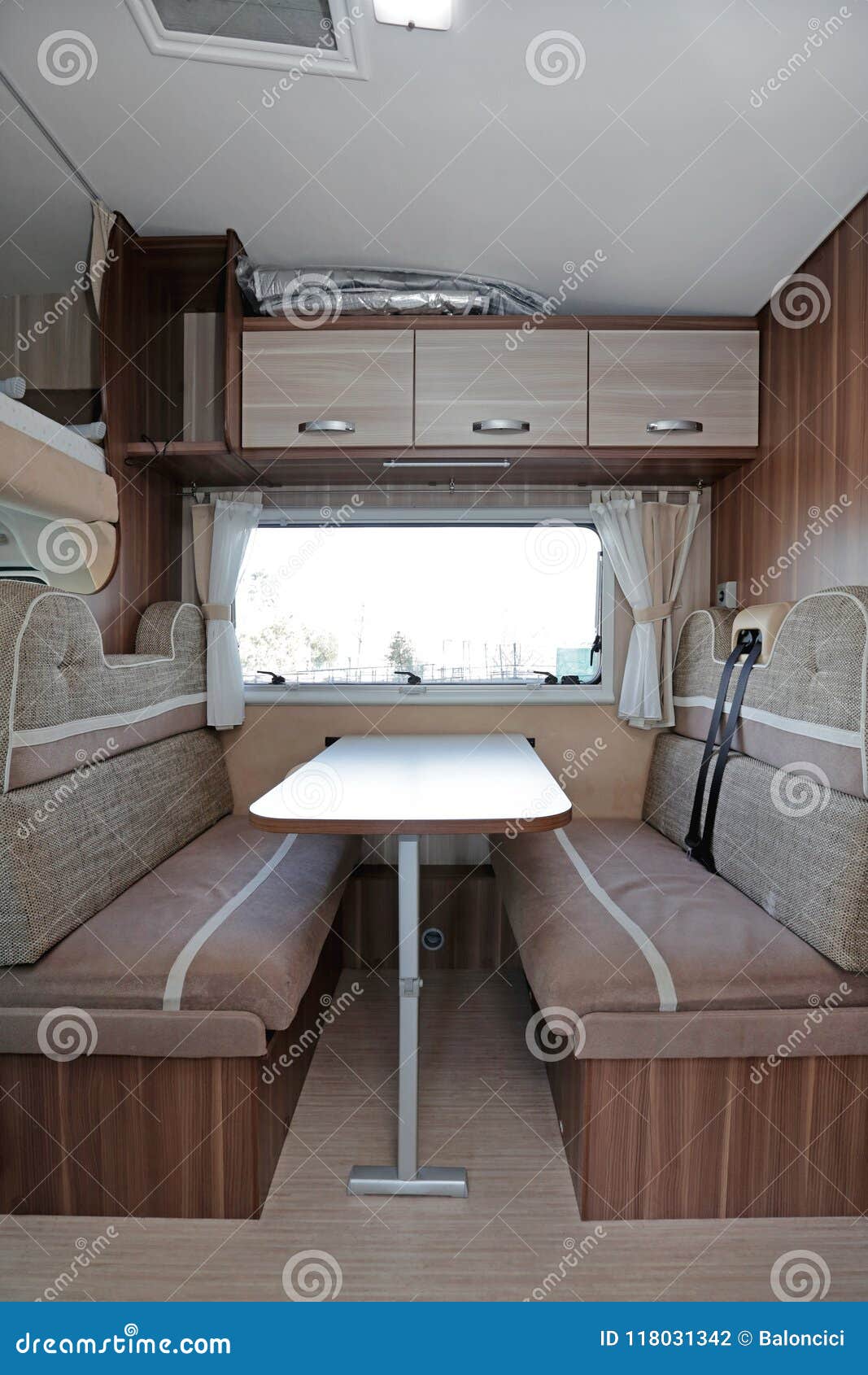 RV Dinette stock photo. Image of vehicle, cabin, motorhome - 118031342