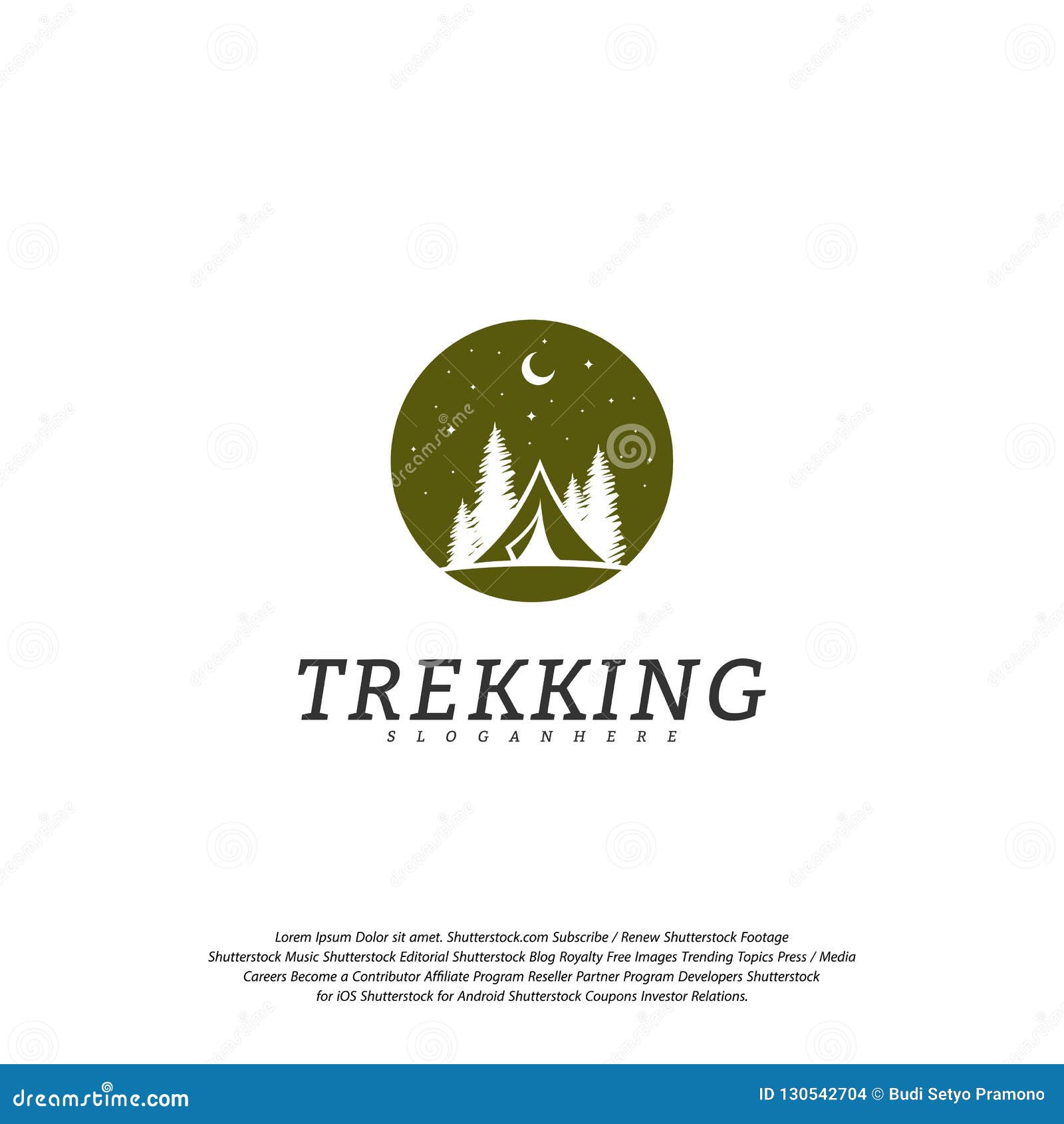 Camping Vector Logo Template. Outdoor Activity Symbol Logo Stock Vector ...