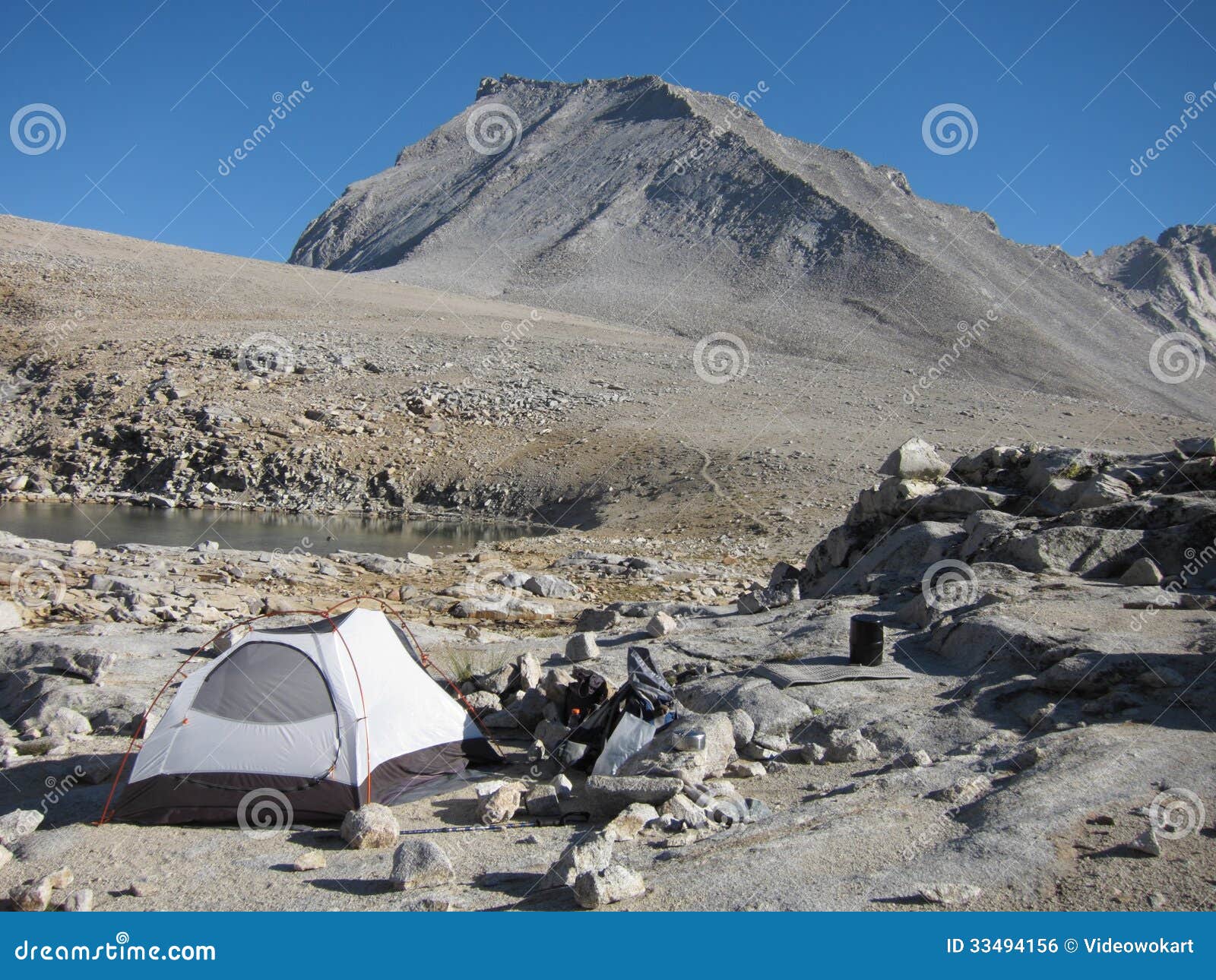 Camping in the wilderness stock photo. Image of campground - 33494156
