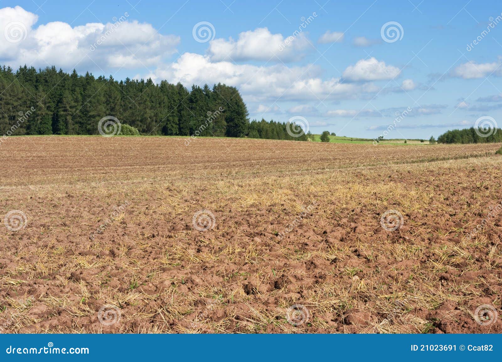 Campo arado imagen de archivo. Imagen de surco, industria - 21023691