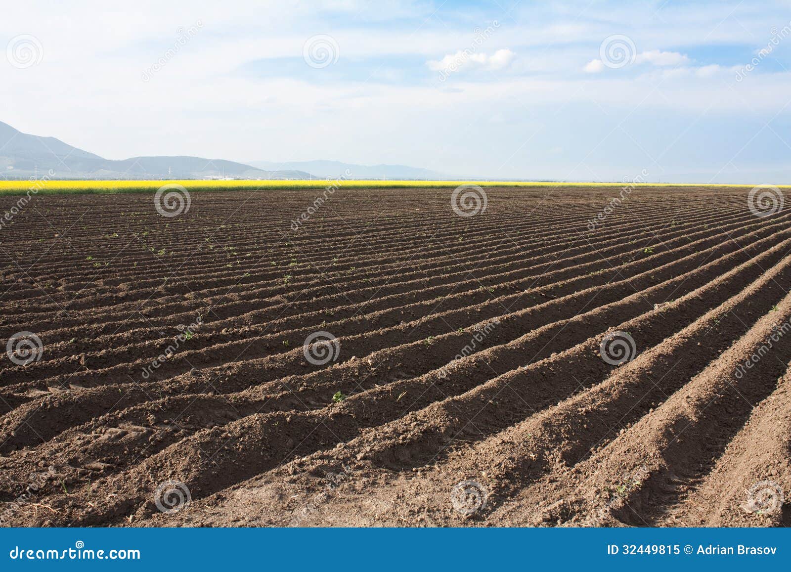 Campo arato immagine stock. Immagine di solco, largamente - 32449815