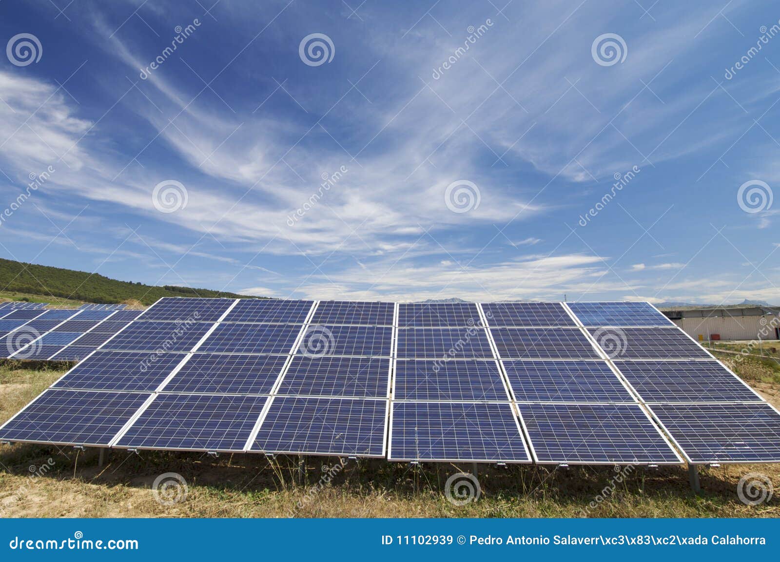 Campo da energia solar imagem de stock. Imagem de cultivar - 11102939