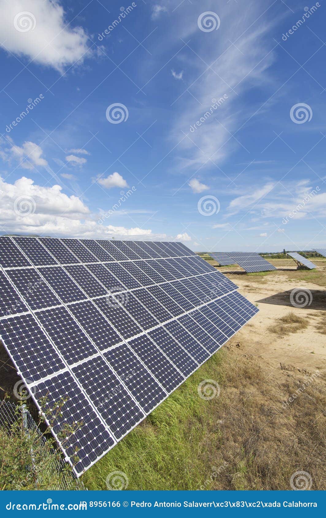 Campo da energia solar foto de stock. Imagem de alinhado - 8956166