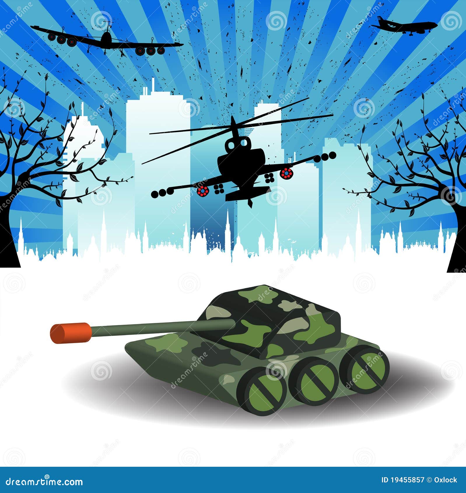 Campo de batalla ilustración del vector. Ilustración de imagen - 19455857