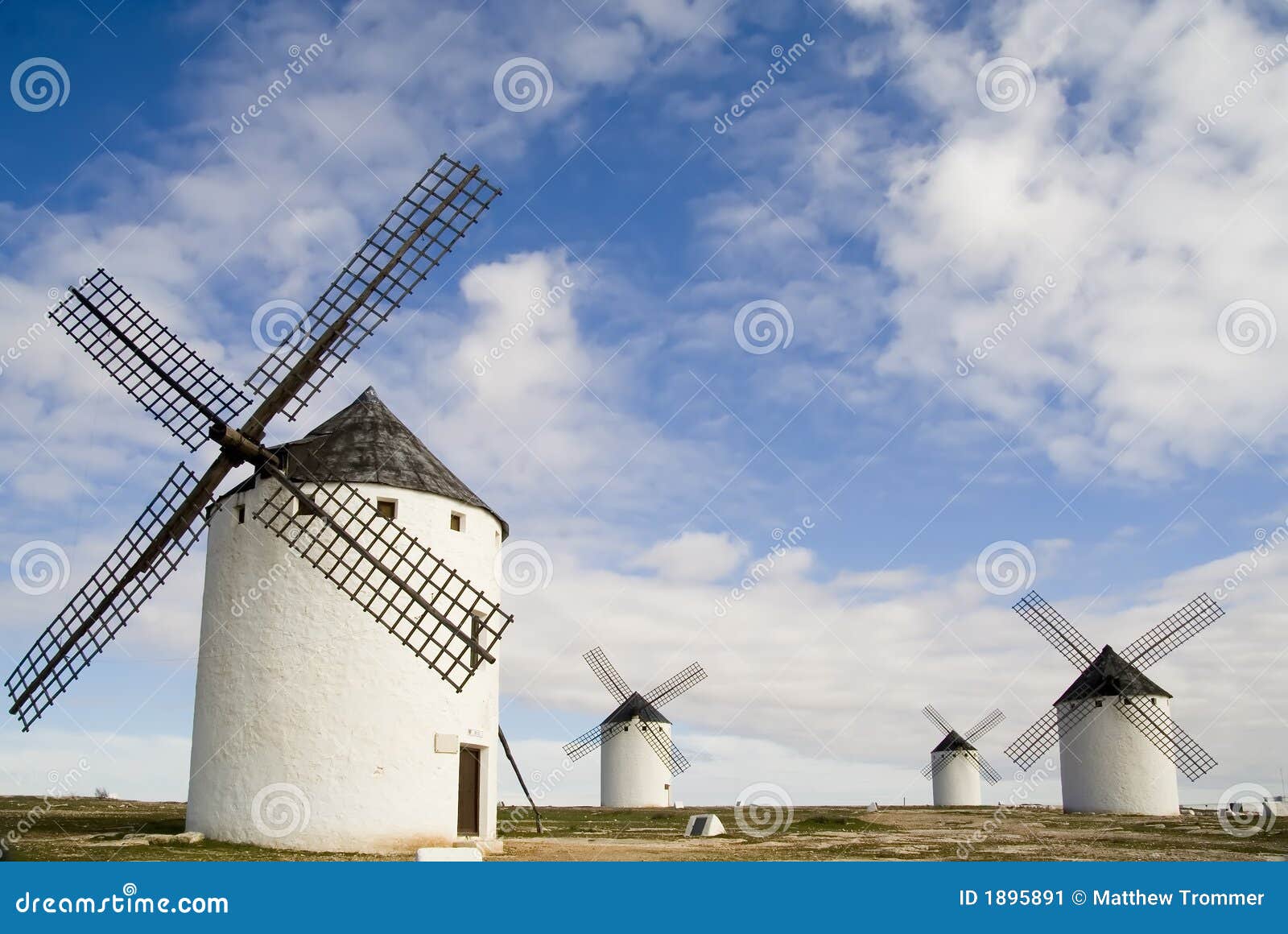 Campo de Criptana stock image. Image of writer, monument - 1895891